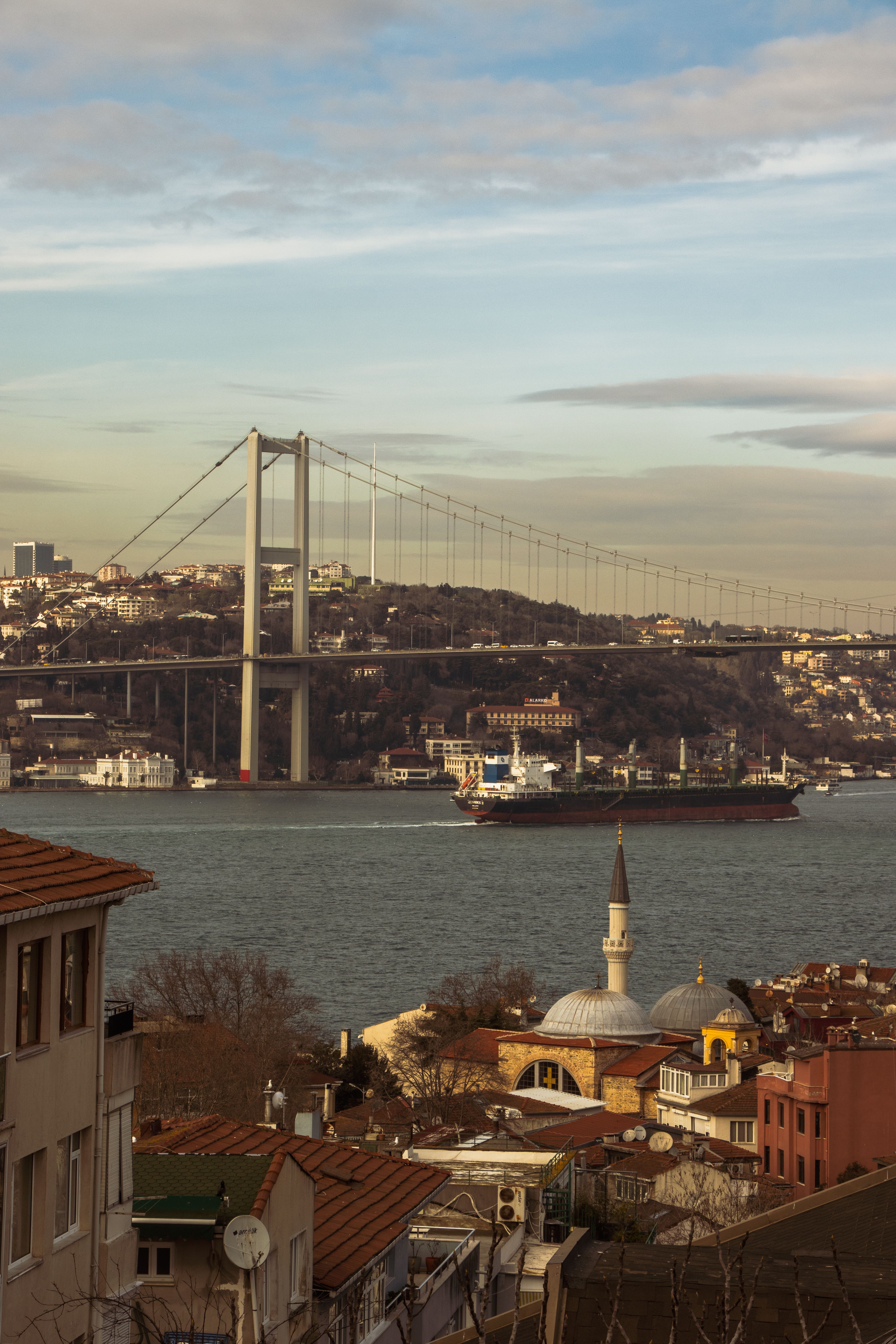 Scenic View of Bosphorus and Istanbul Skyline · Free Stock Photo