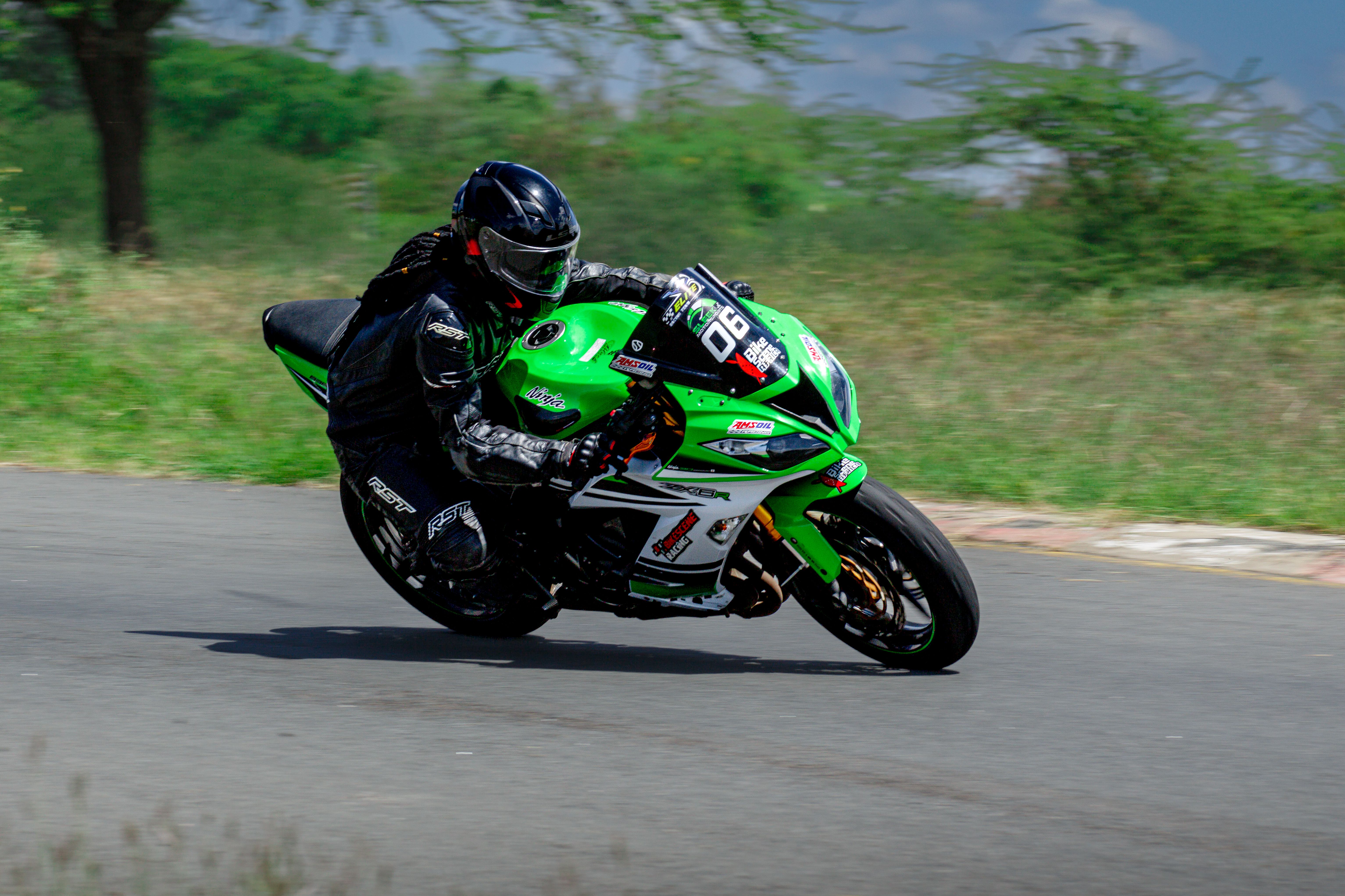 High-Speed Motorcycle on Race Track · Free Stock Photo
