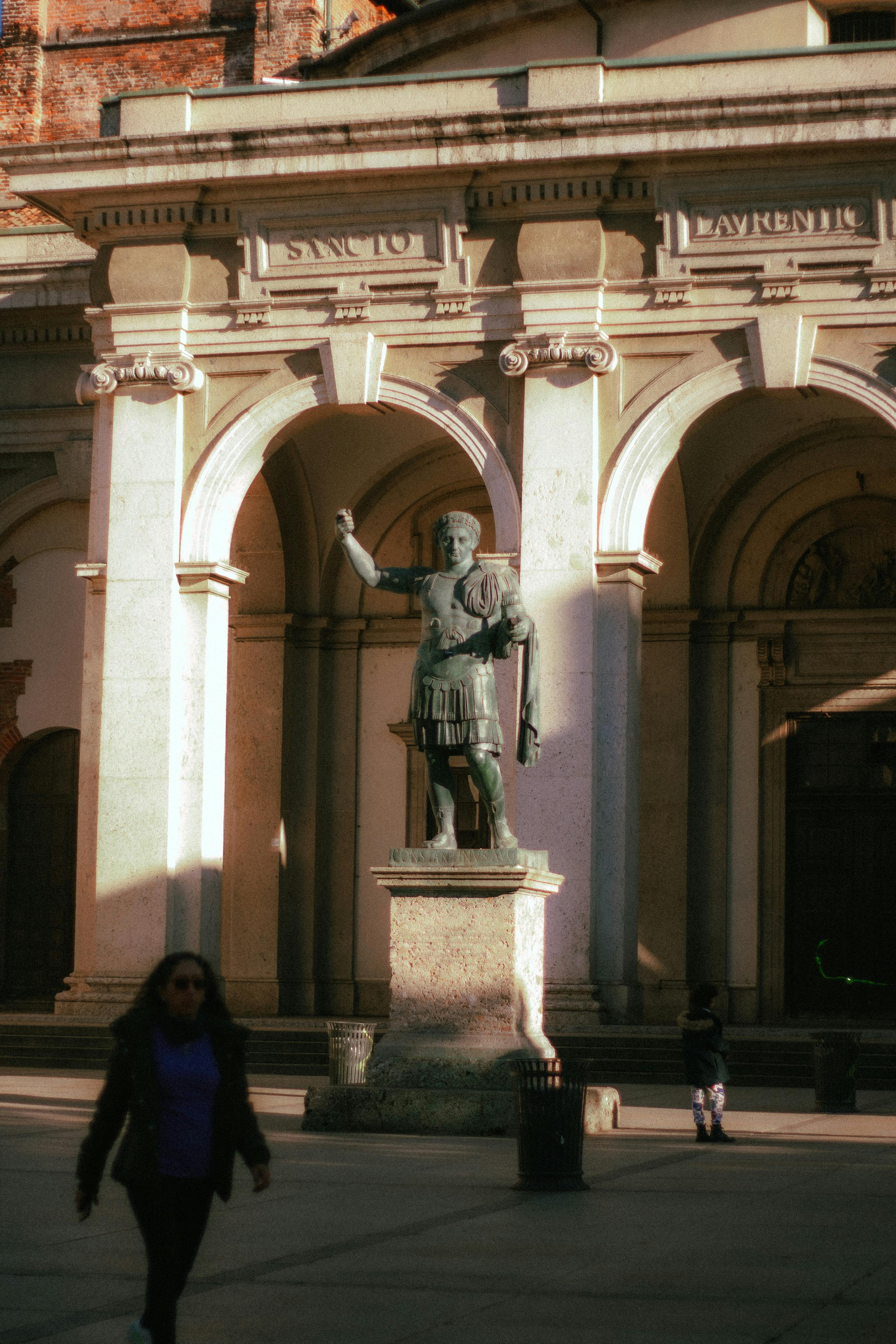 Historical Statue in Urban European Setting · Free Stock Photo