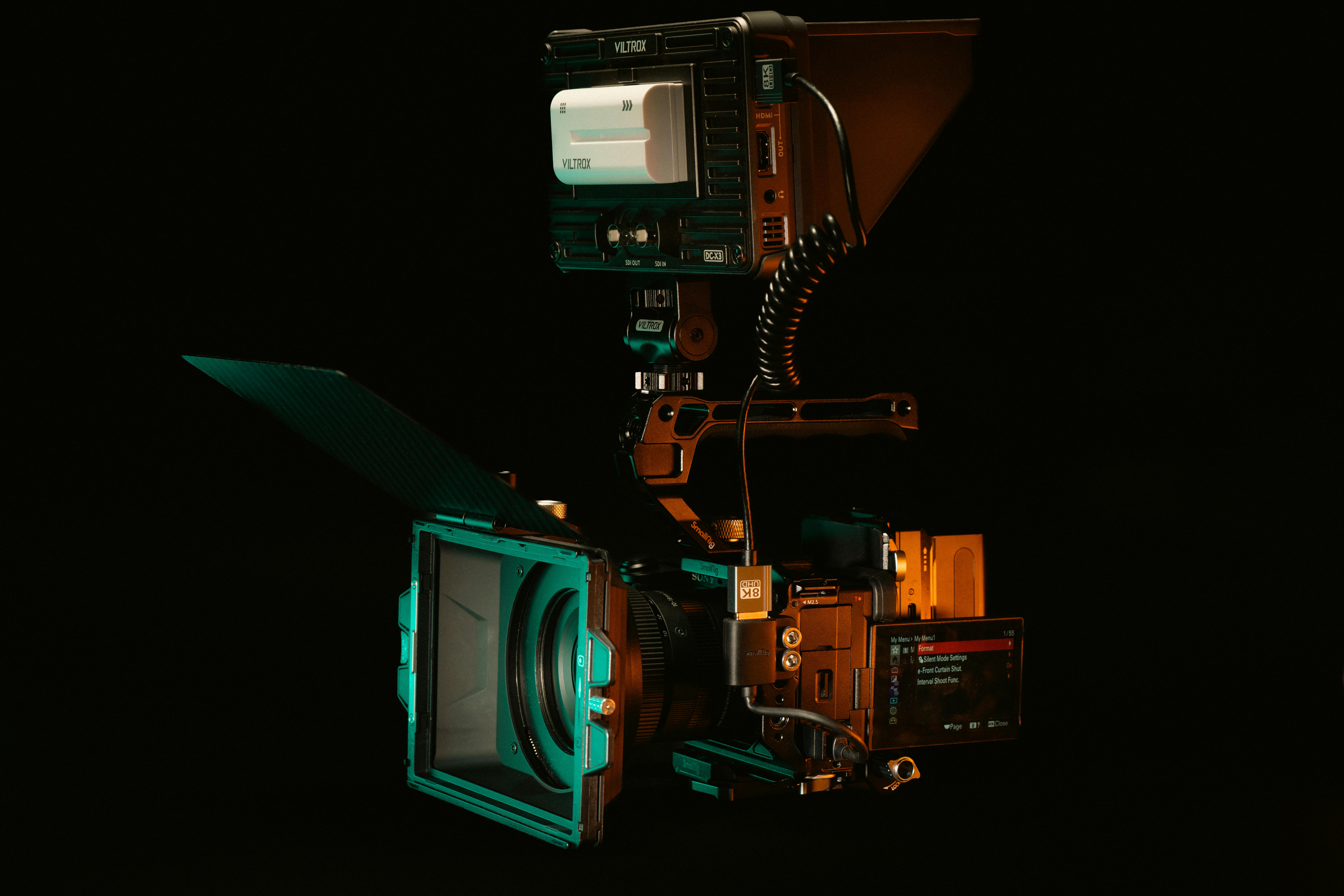 Professional Cinema Camera Rig Setup Detail · Free Stock Photo