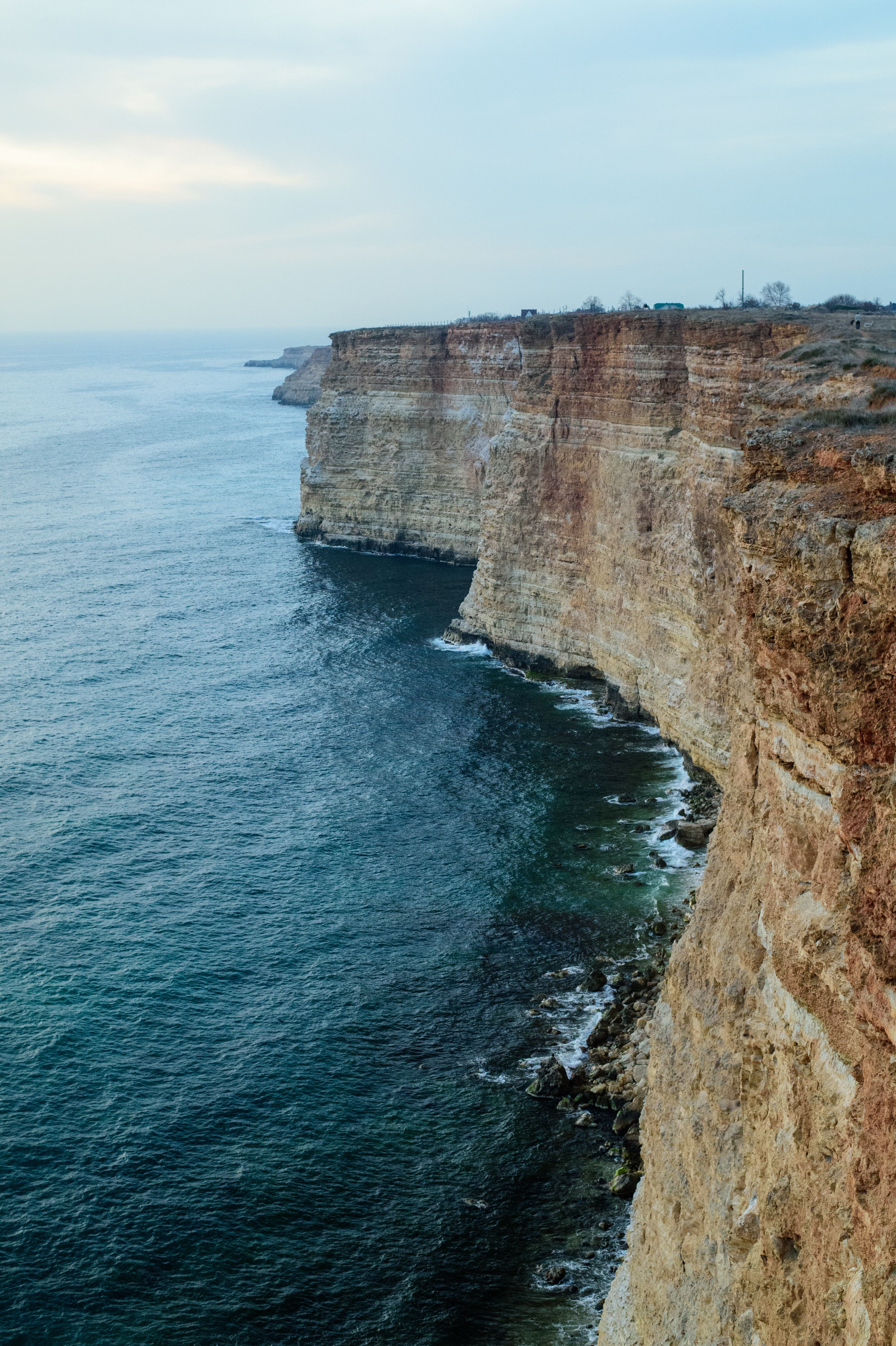 Dramatic Coastal Cliffs Overlooking the Sea · Free Stock Photo