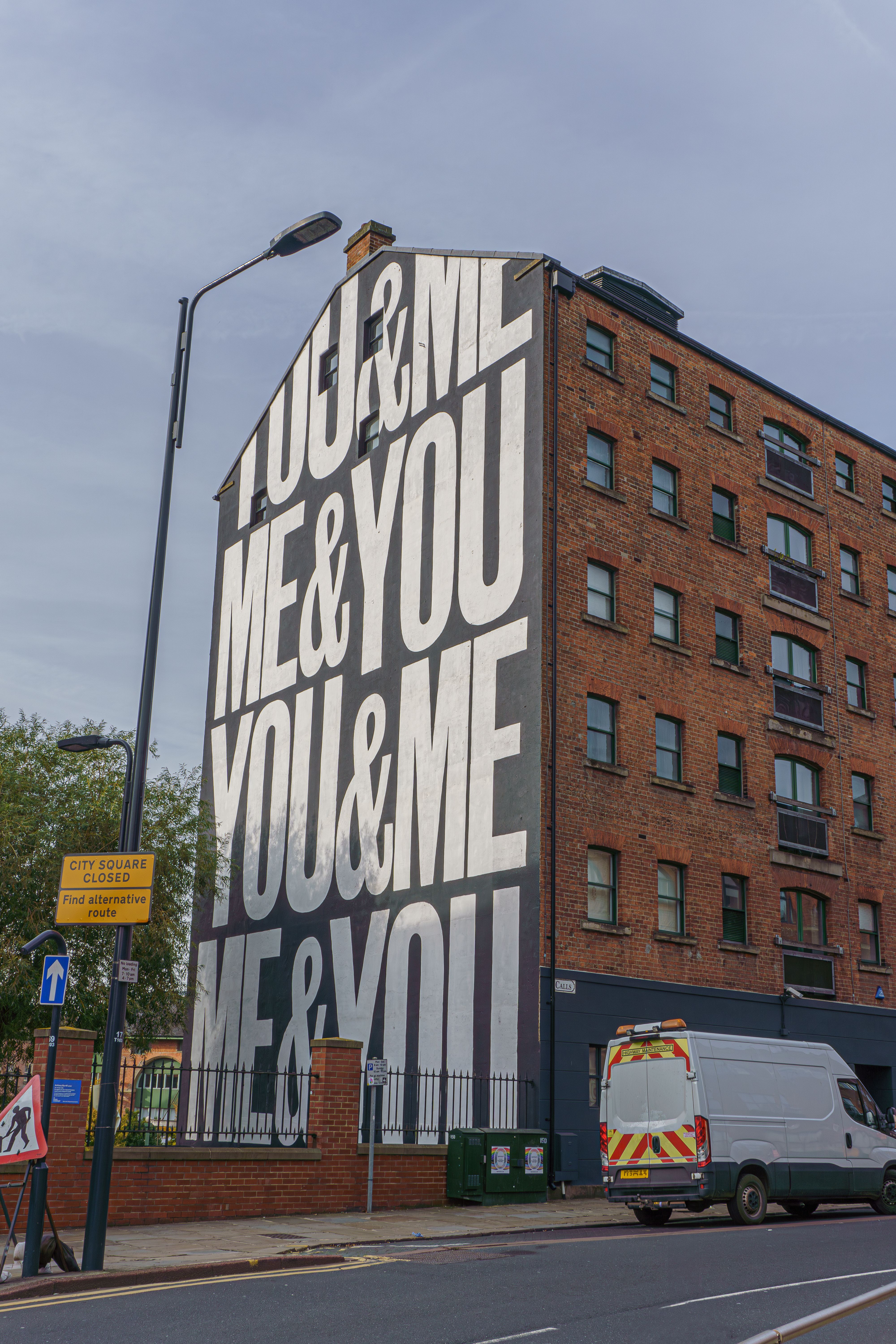 Urban Mural on Building Facade in Leeds City Center · Free Stock Photo