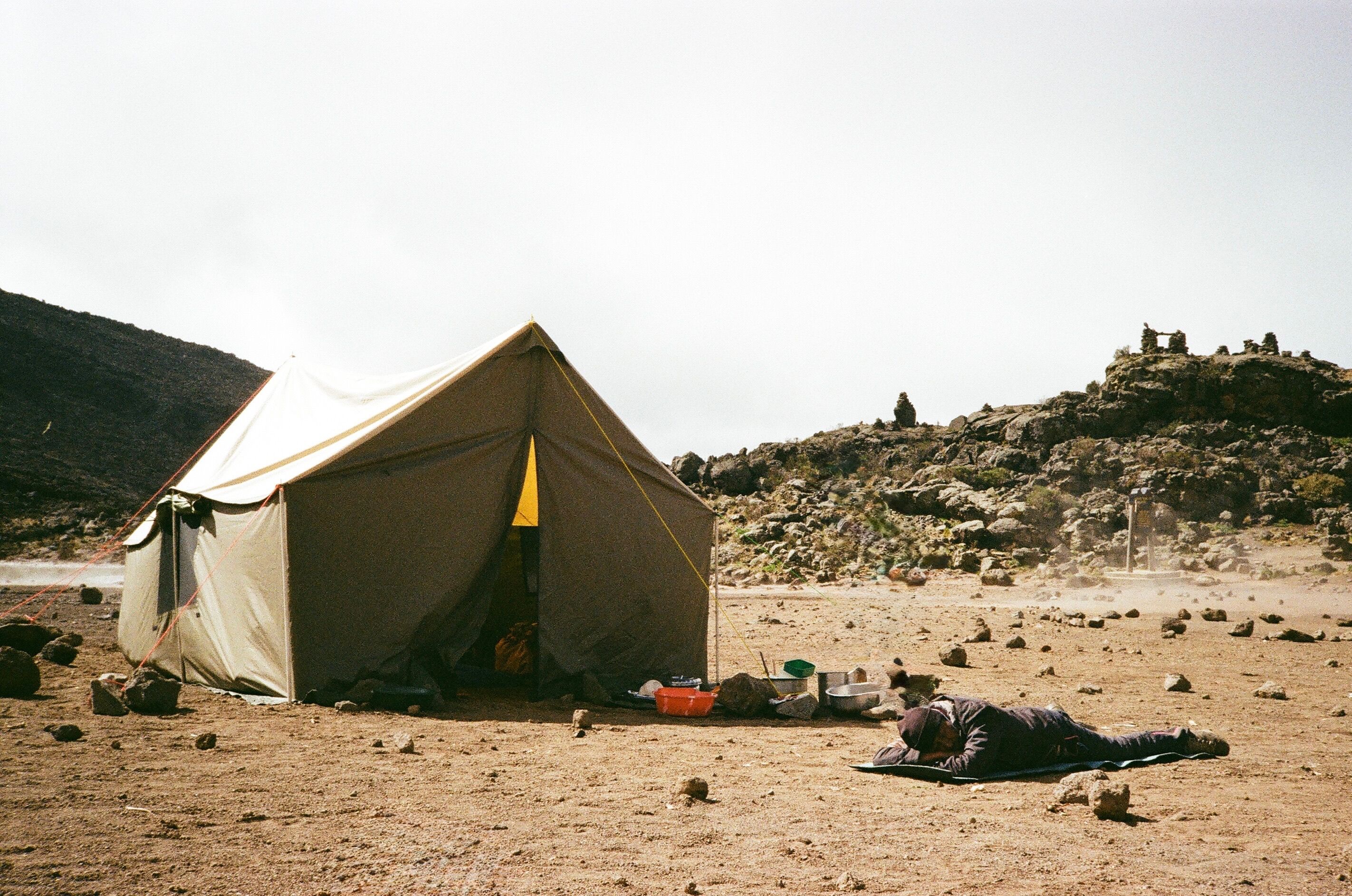 Camping Adventure at Mount Kilimanjaro Base Camp · Free Stock Photo