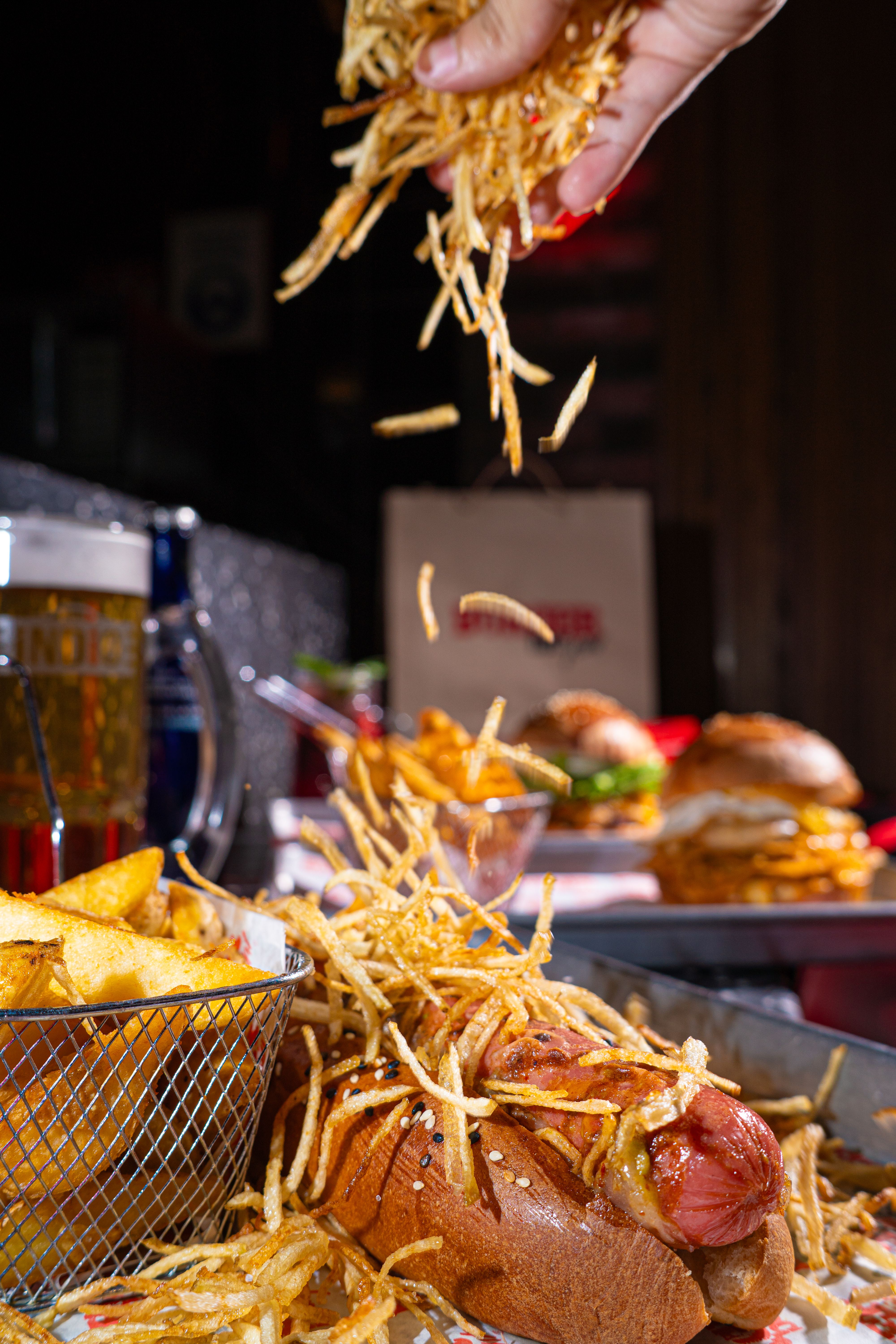 Delicious Junk Food Platter with Fries and Burger · Free Stock Photo