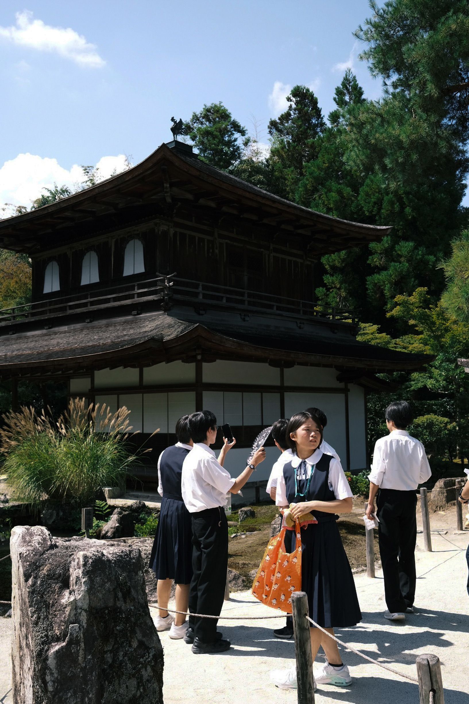 Students Visiting Ginkaku-ji Temple in Kyoto · Free Stock Photo