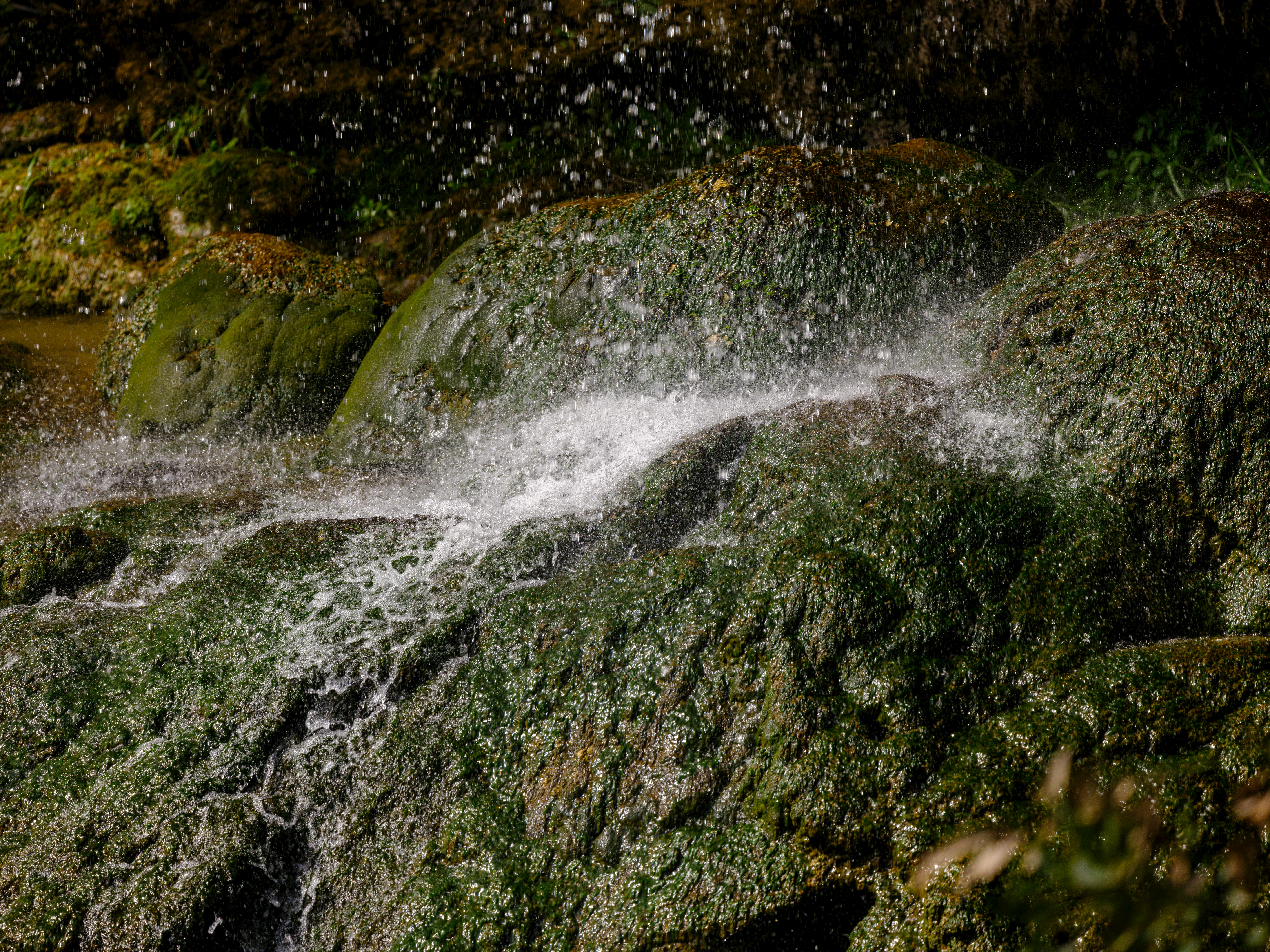 Refreshing Natural Water Cascade on Rocks · Free Stock Photo
