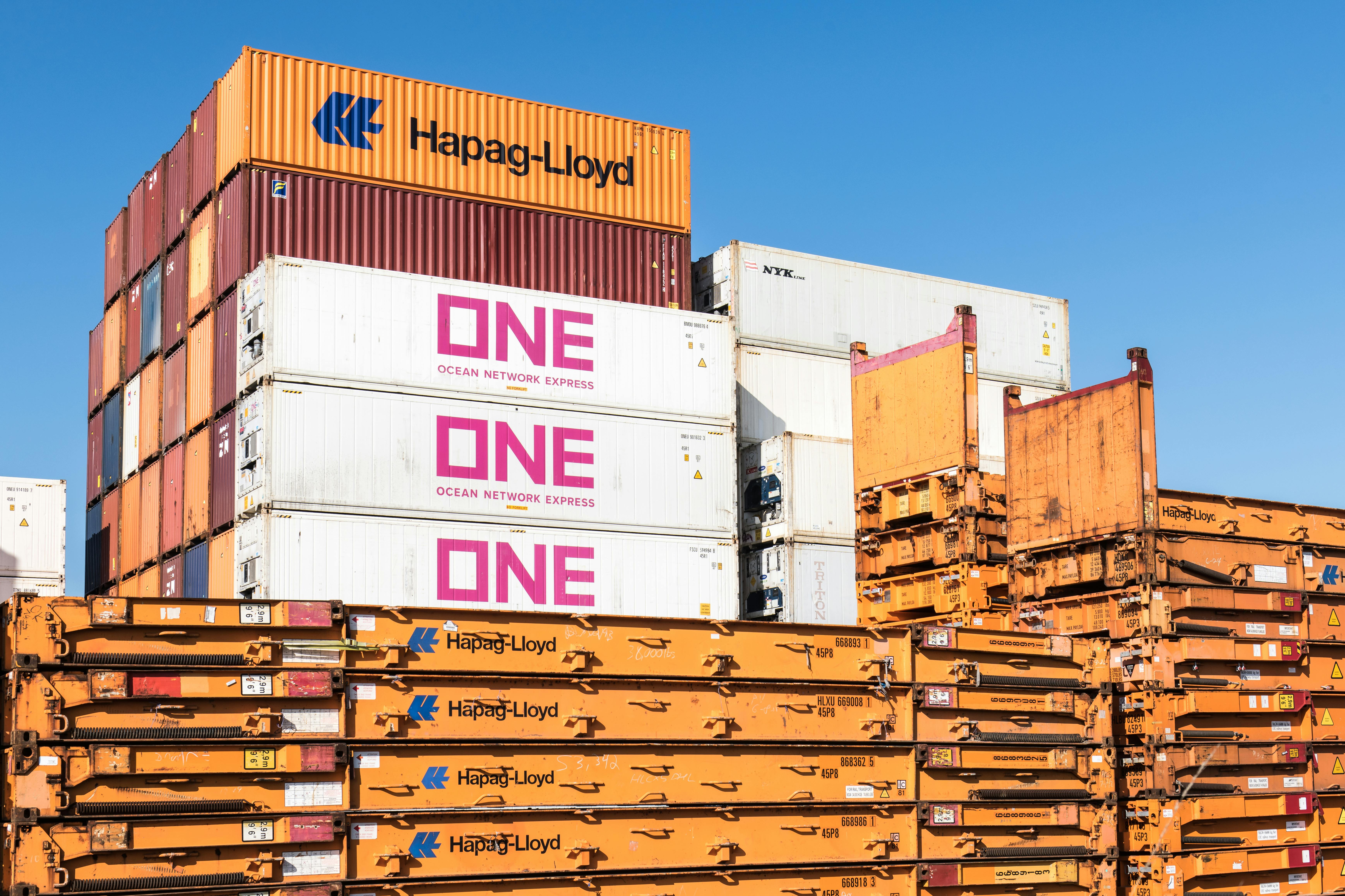 Cargo Container Lot · Free Stock Photo