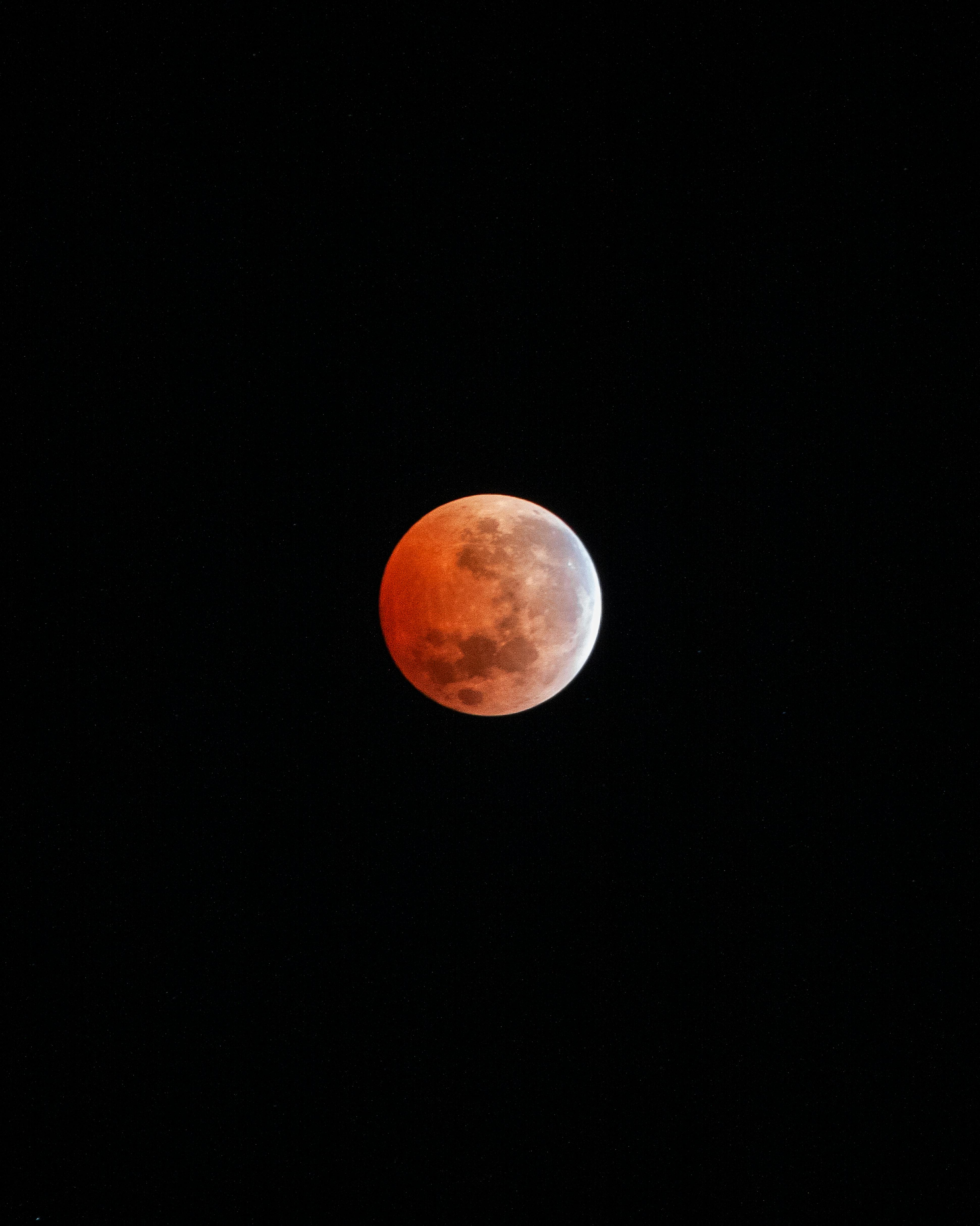 Blood Moon Lunar Eclipse in Chile Night Sky · Free Stock Photo