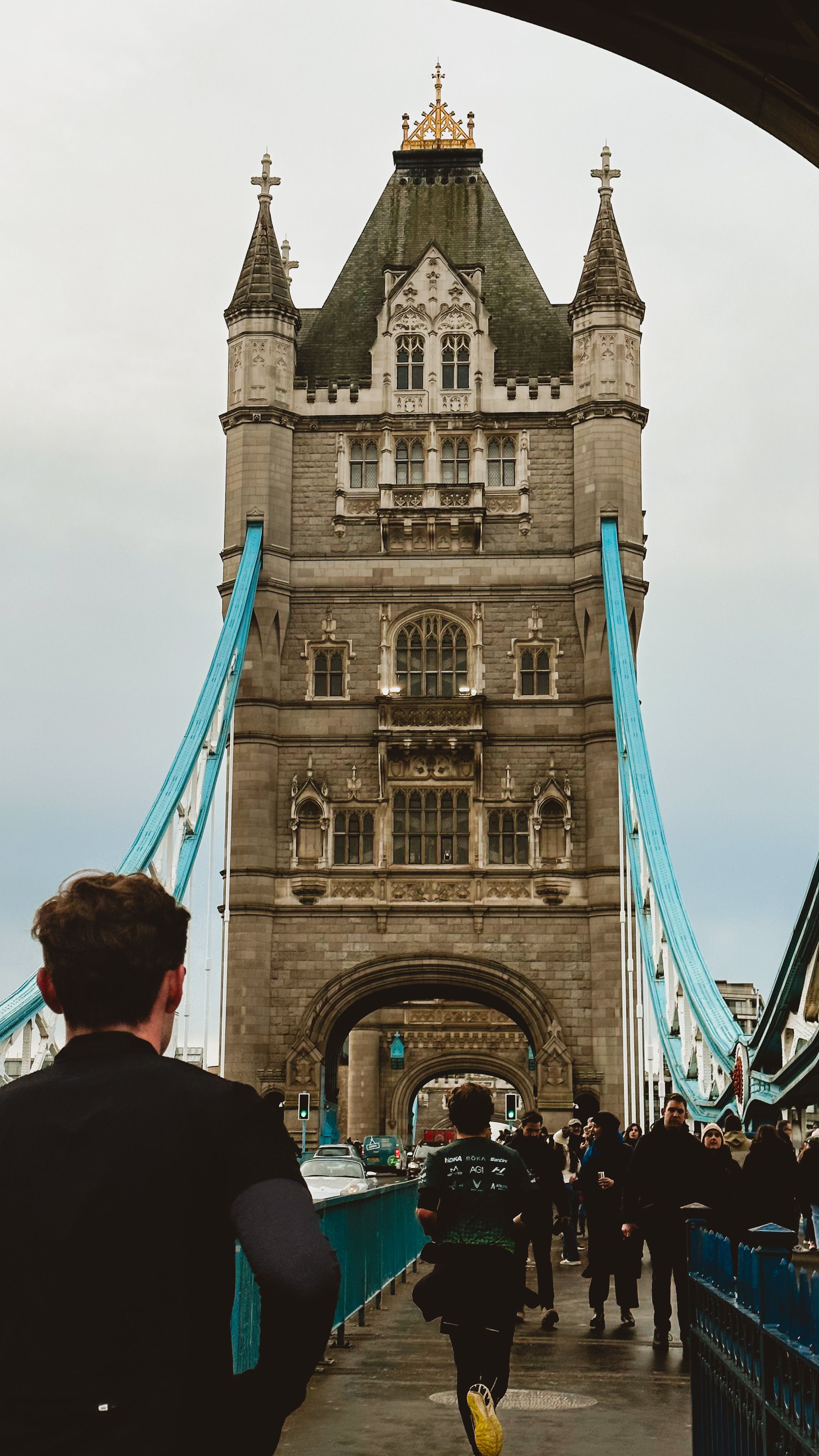 Iconic Tower Bridge in London with People · Free Stock Photo