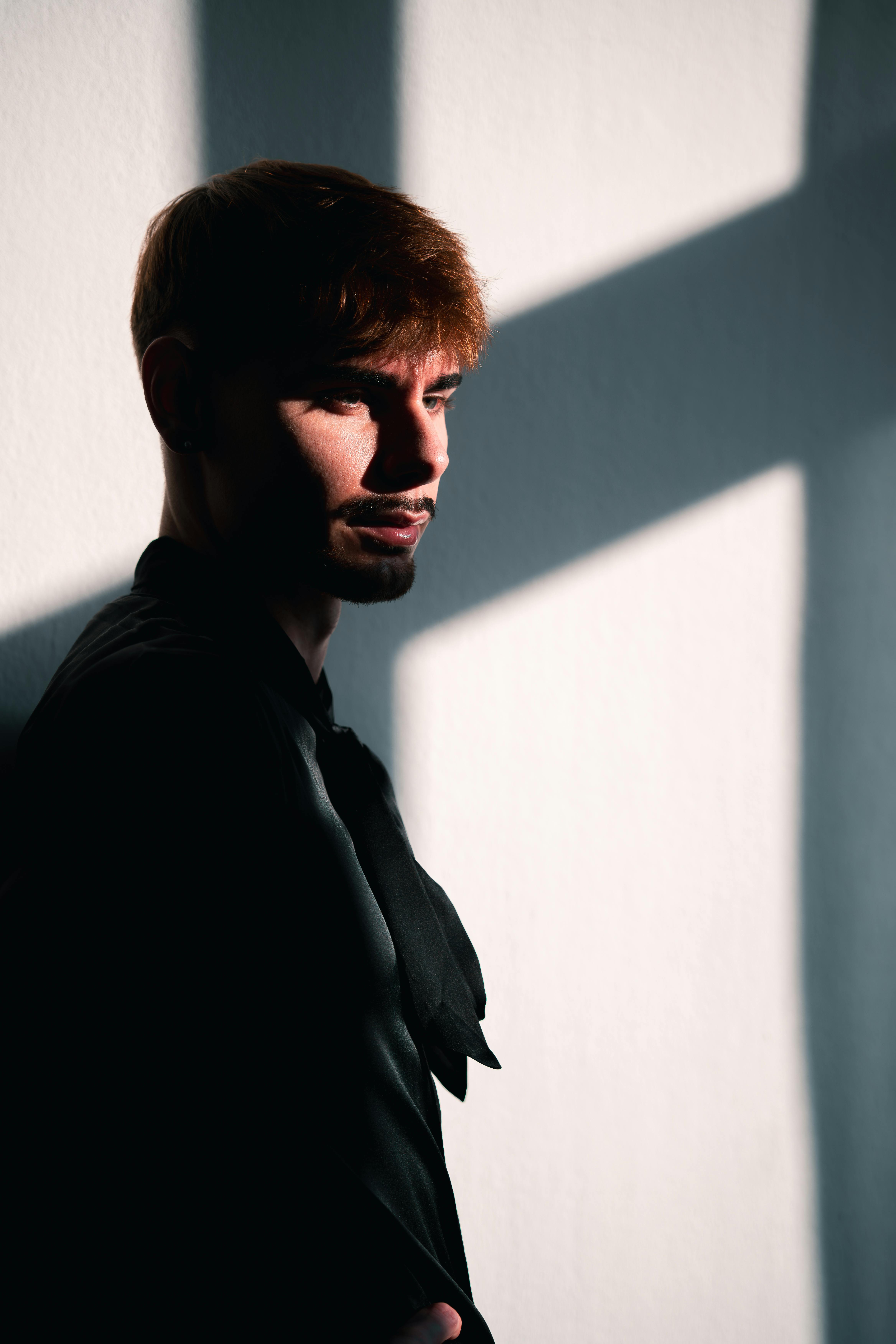 Dramatic Male Portrait in Berlin Studio Lighting · Free Stock Photo