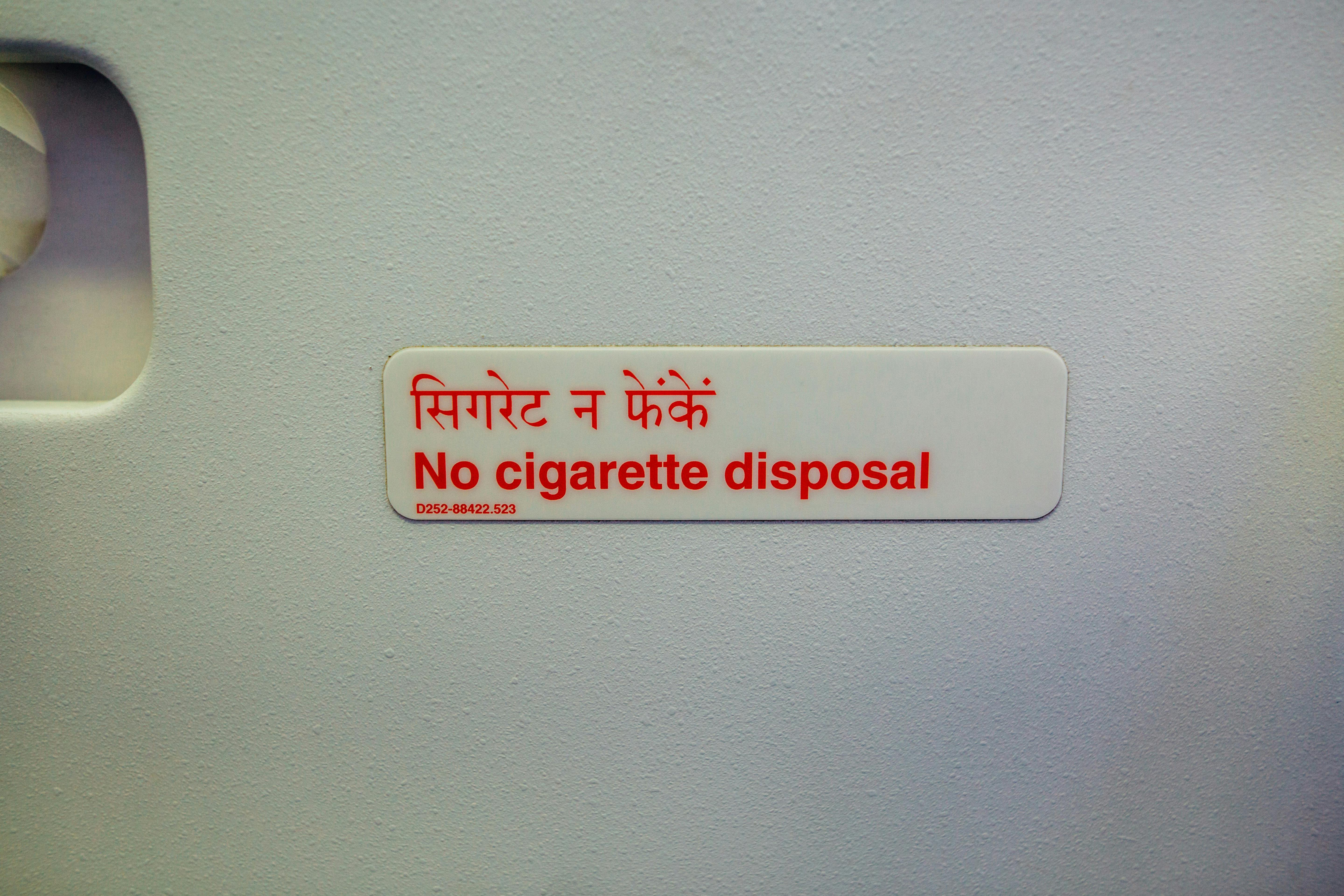 No Cigarette Disposal Signage · Free Stock Photo