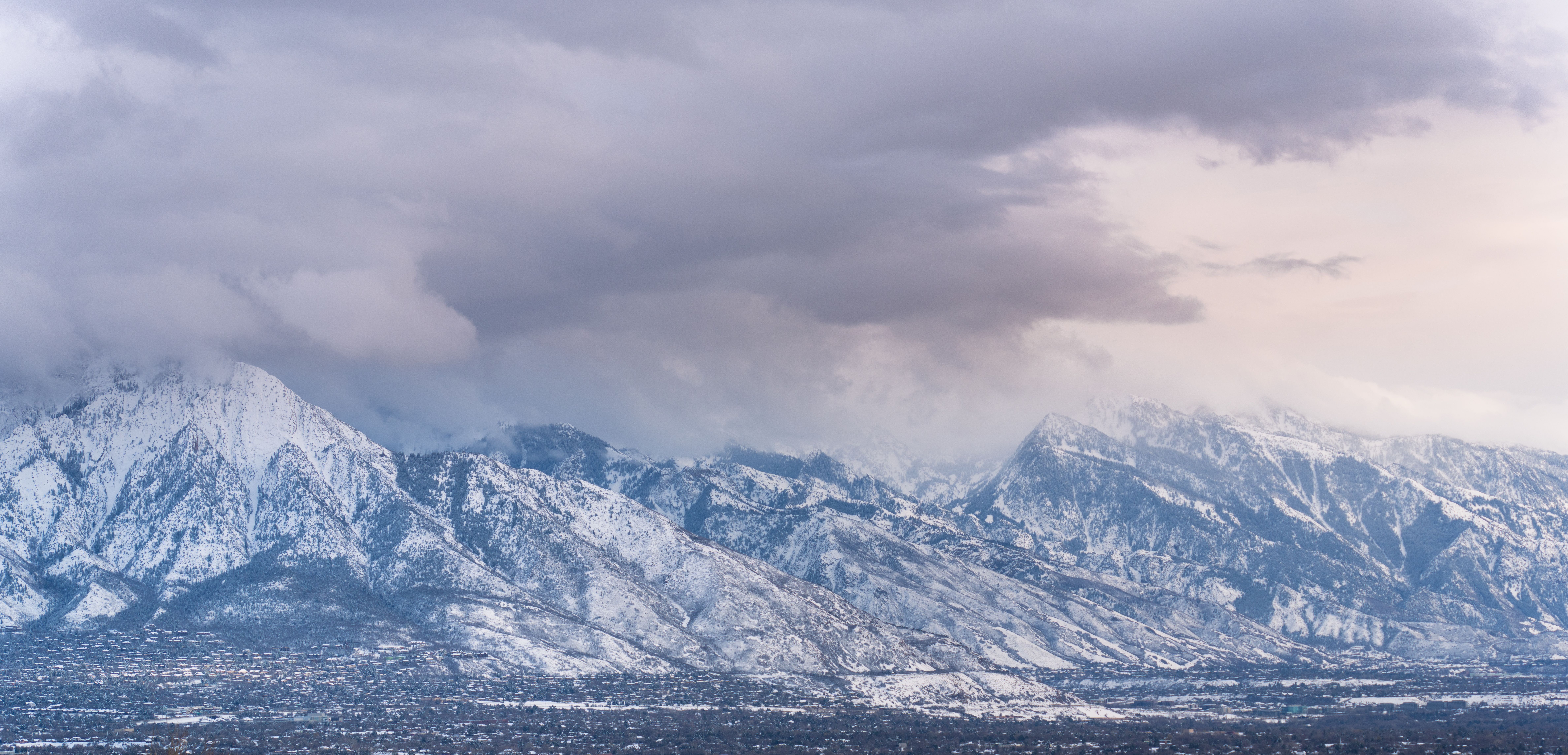Snowy Wasatch Mountains in Salt Lake City · Free Stock Photo