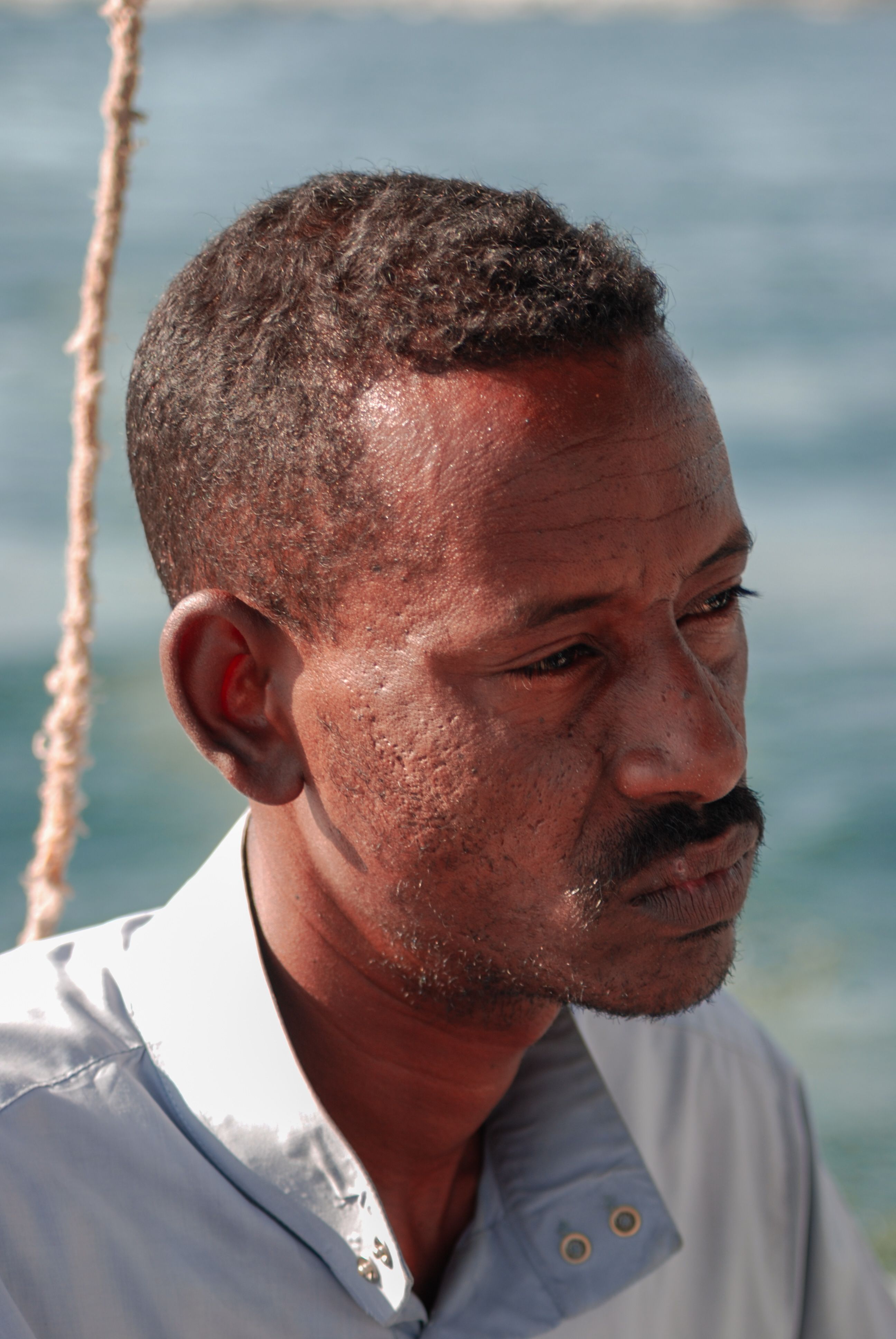 Portrait of Man by the Nile in Aswan · Free Stock Photo