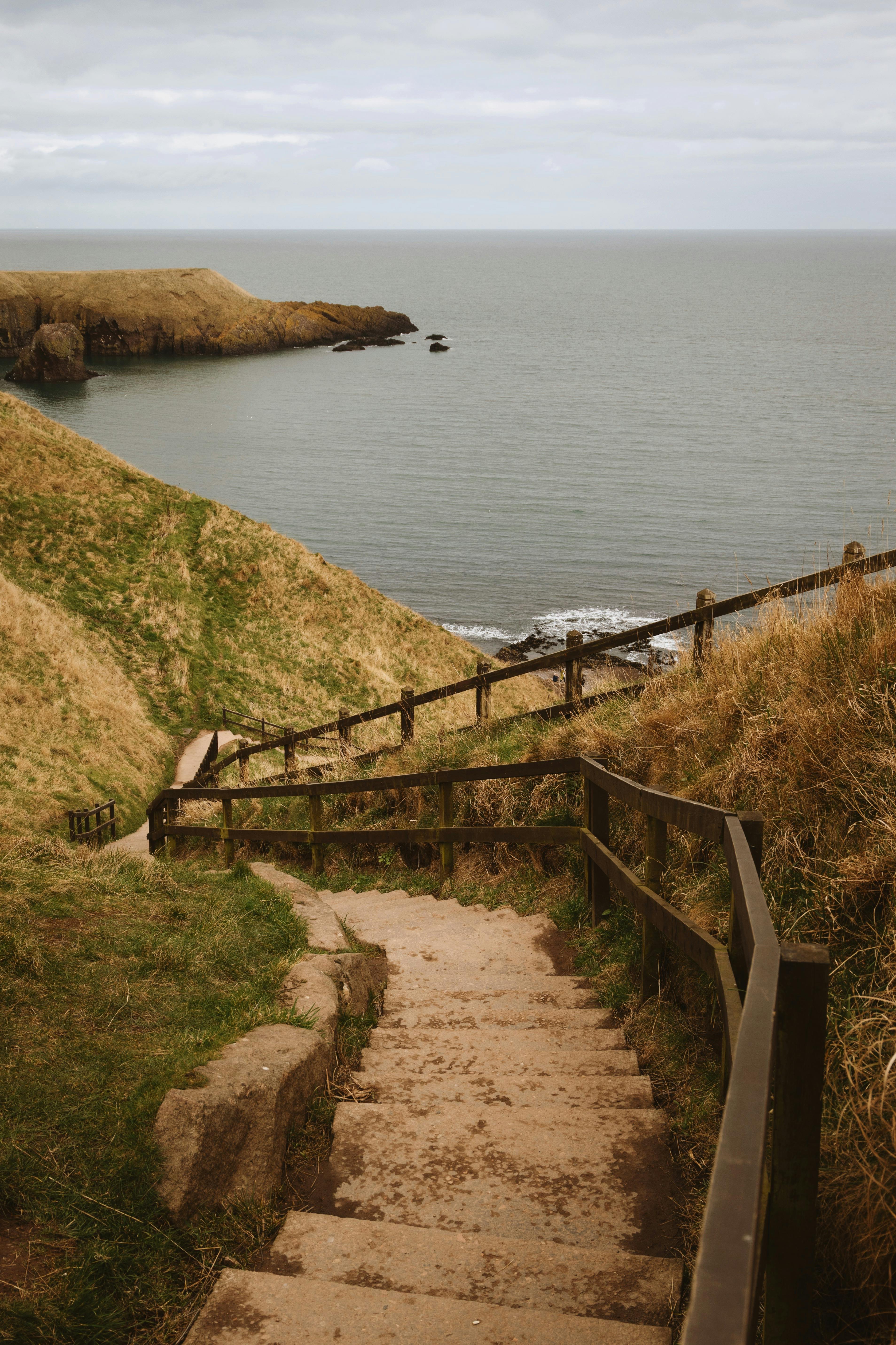 Scenic Coastal Pathway in Aberdeen, Scotland · Free Stock Photo