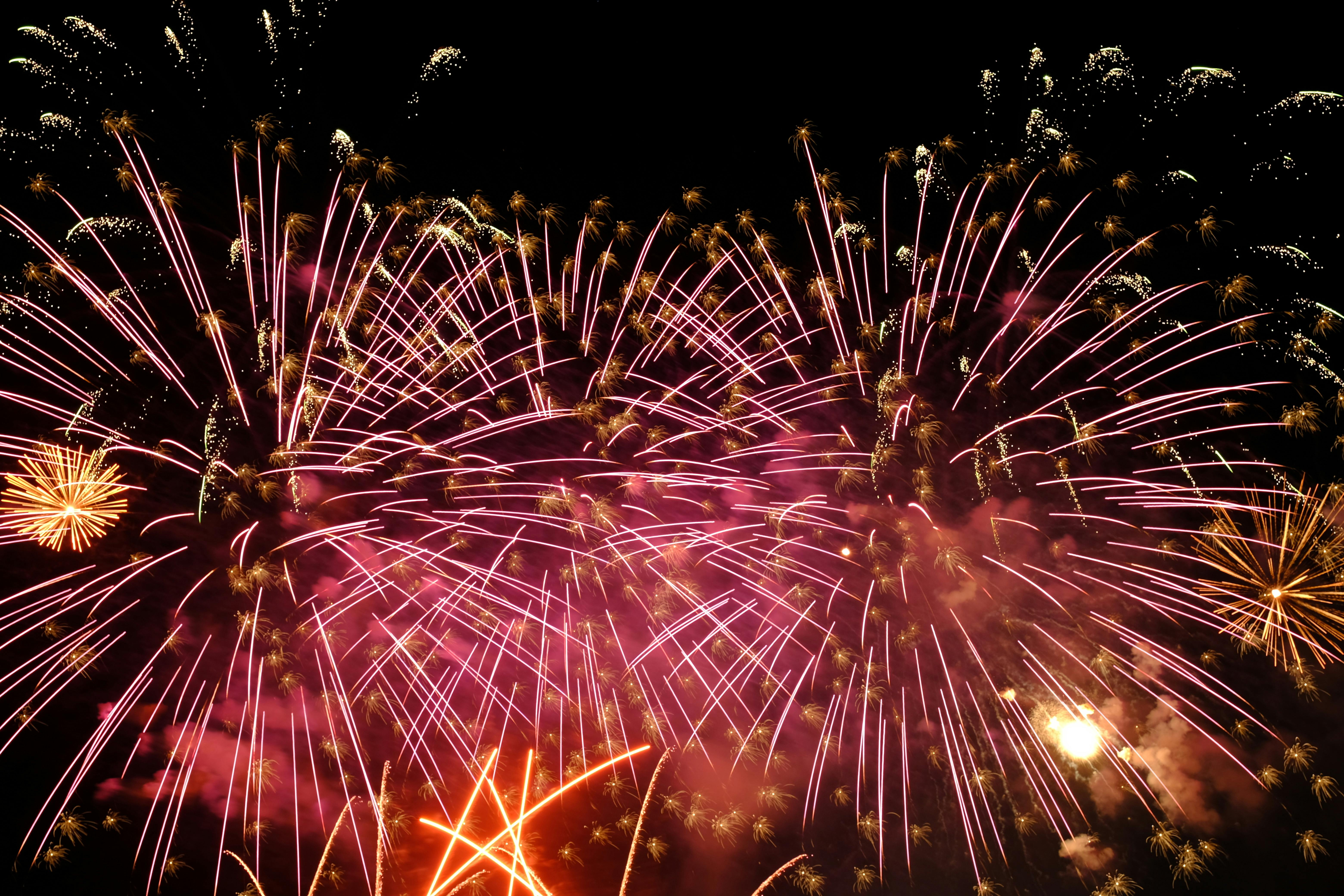 Spectacular Night Fireworks Display · Free Stock Photo