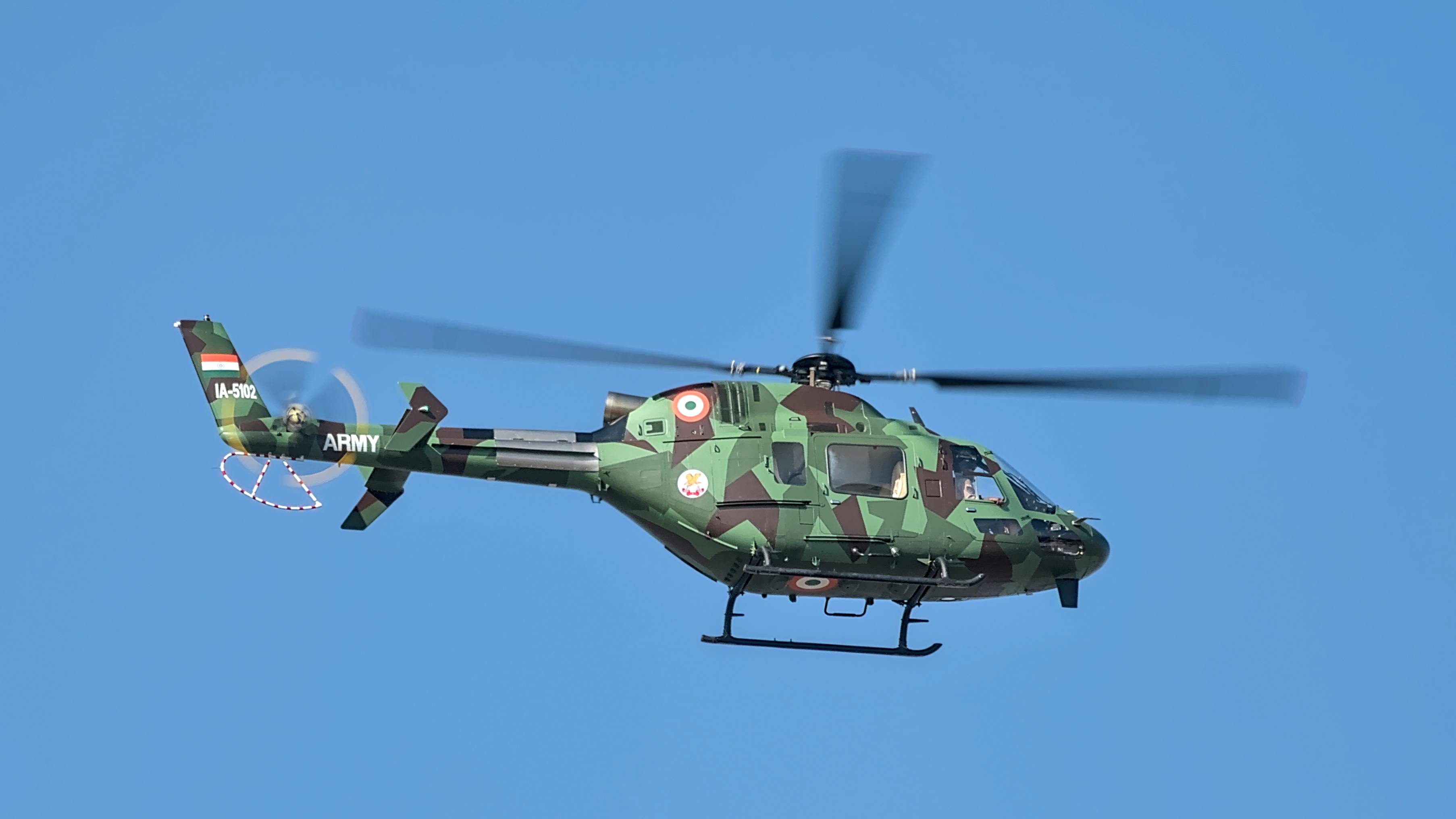 Indian Army Helicopter in Flight Bengaluru Sky · Free Stock Photo