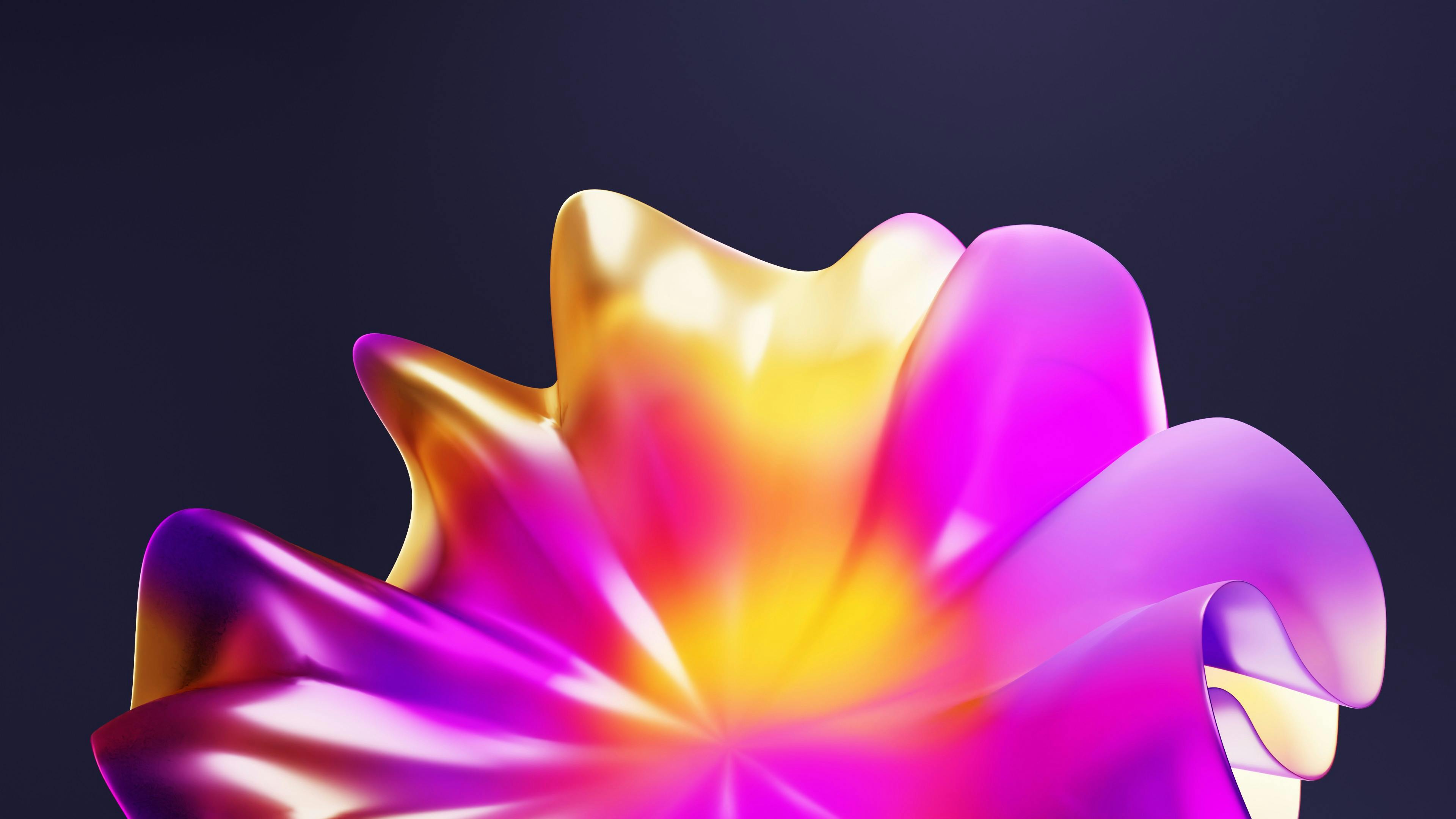 Vibrant Abstract 3D Fluid Design with Colorful Flow · Free Stock Photo