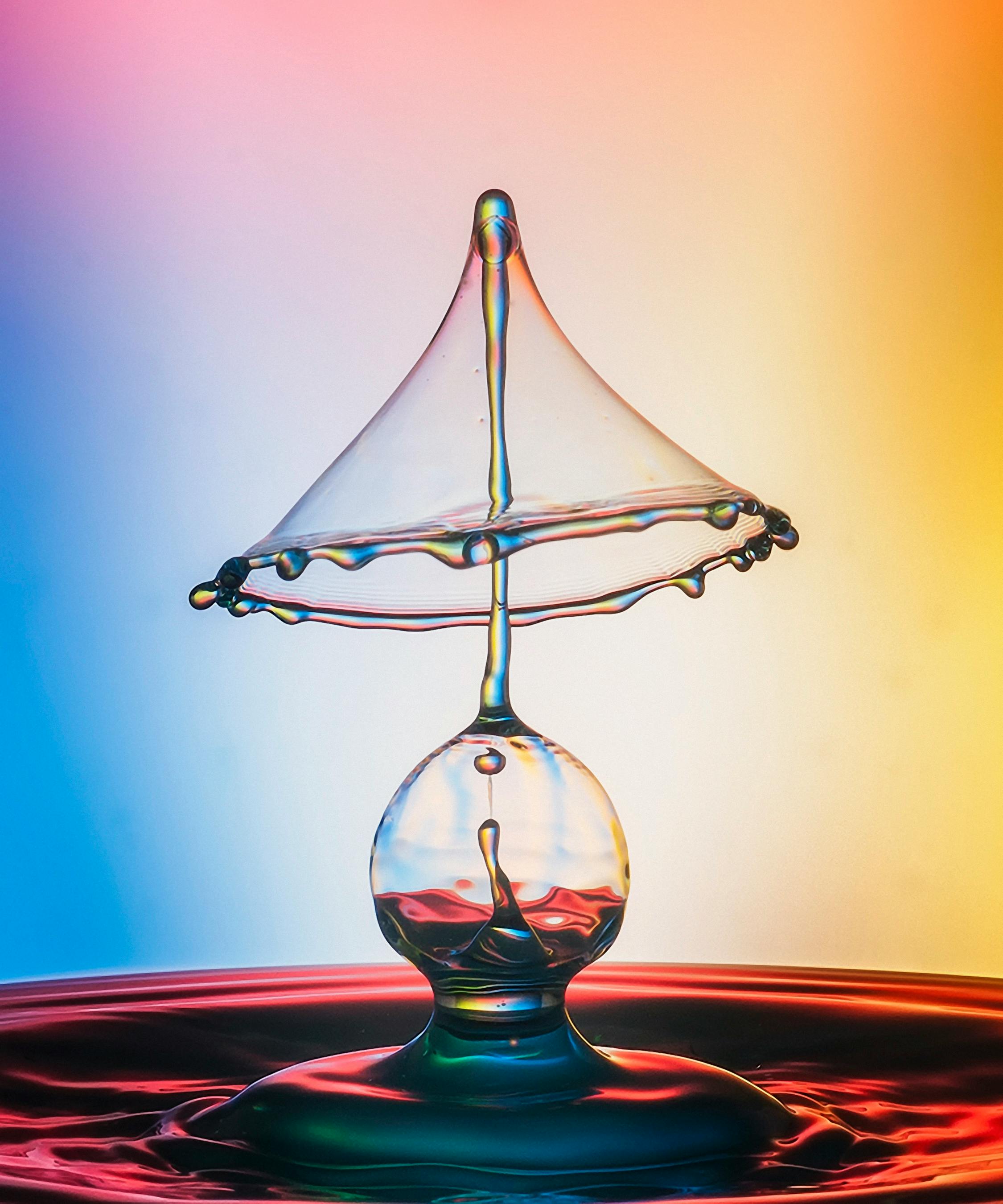 Colorful Water Drop Collision Art Photography · Free Stock Photo