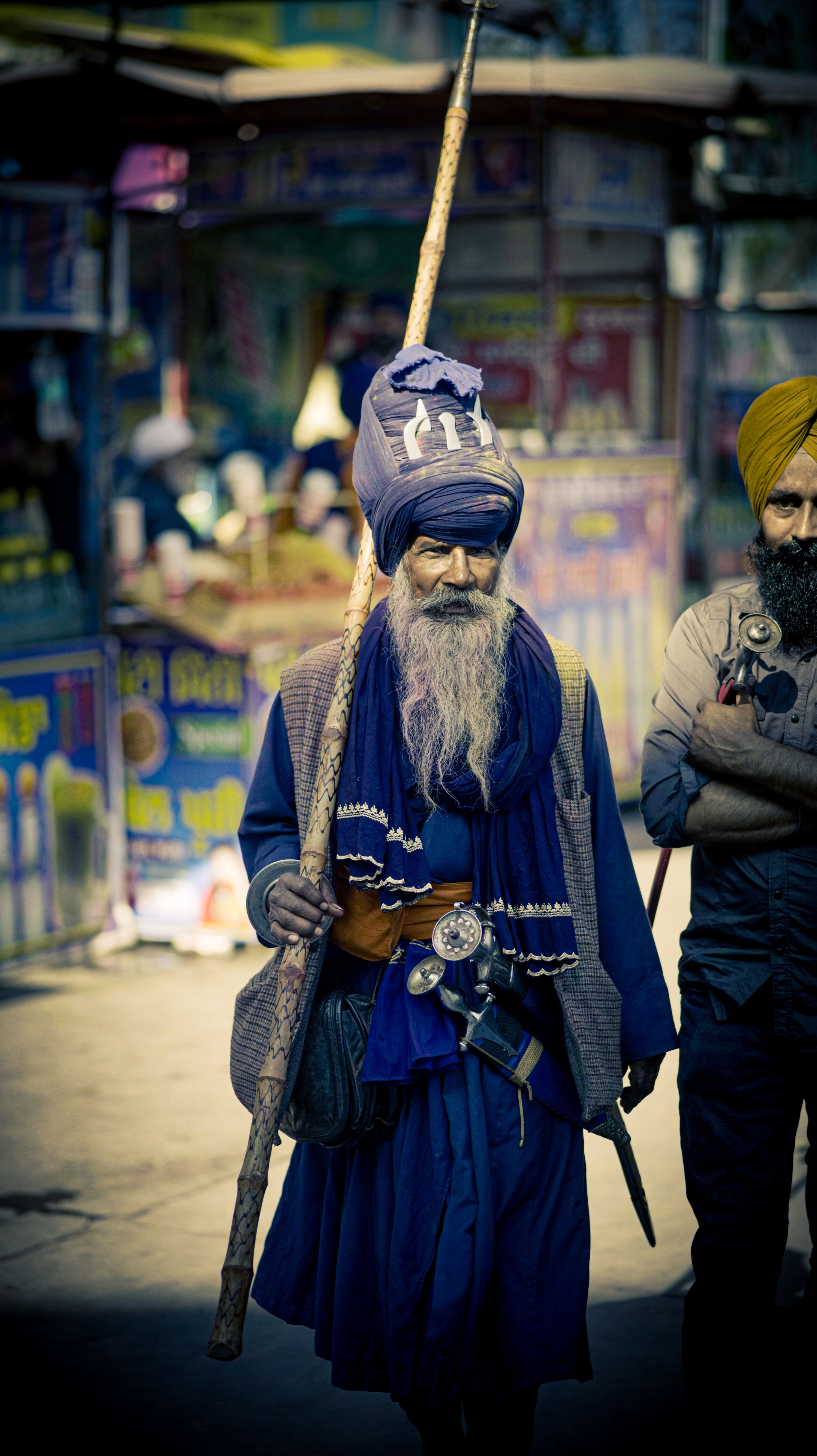Street Portrait of Traditional Sikh Elder · Free Stock Photo