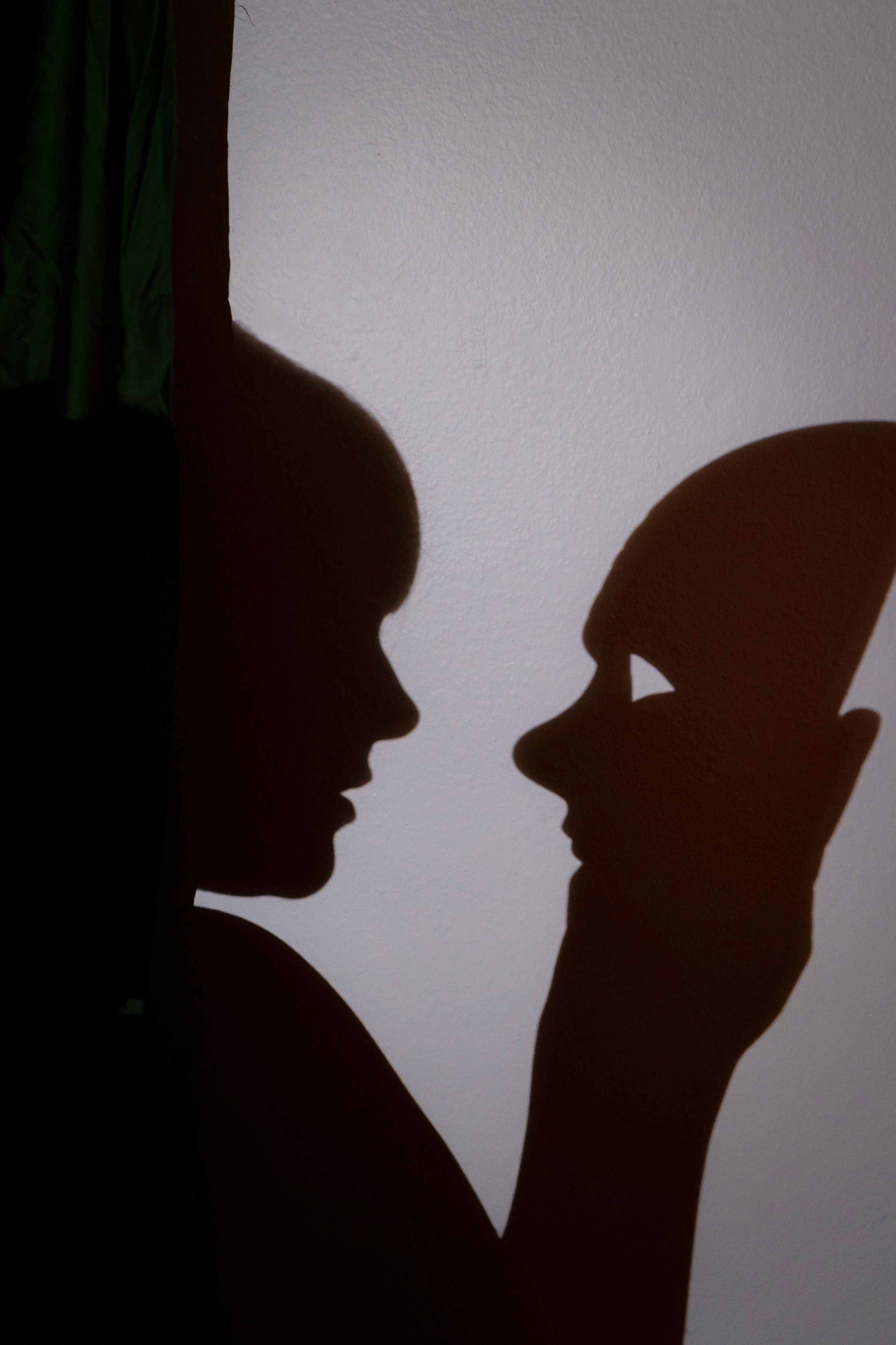 Shadow Art Silhouette with Mask and Face · Free Stock Photo