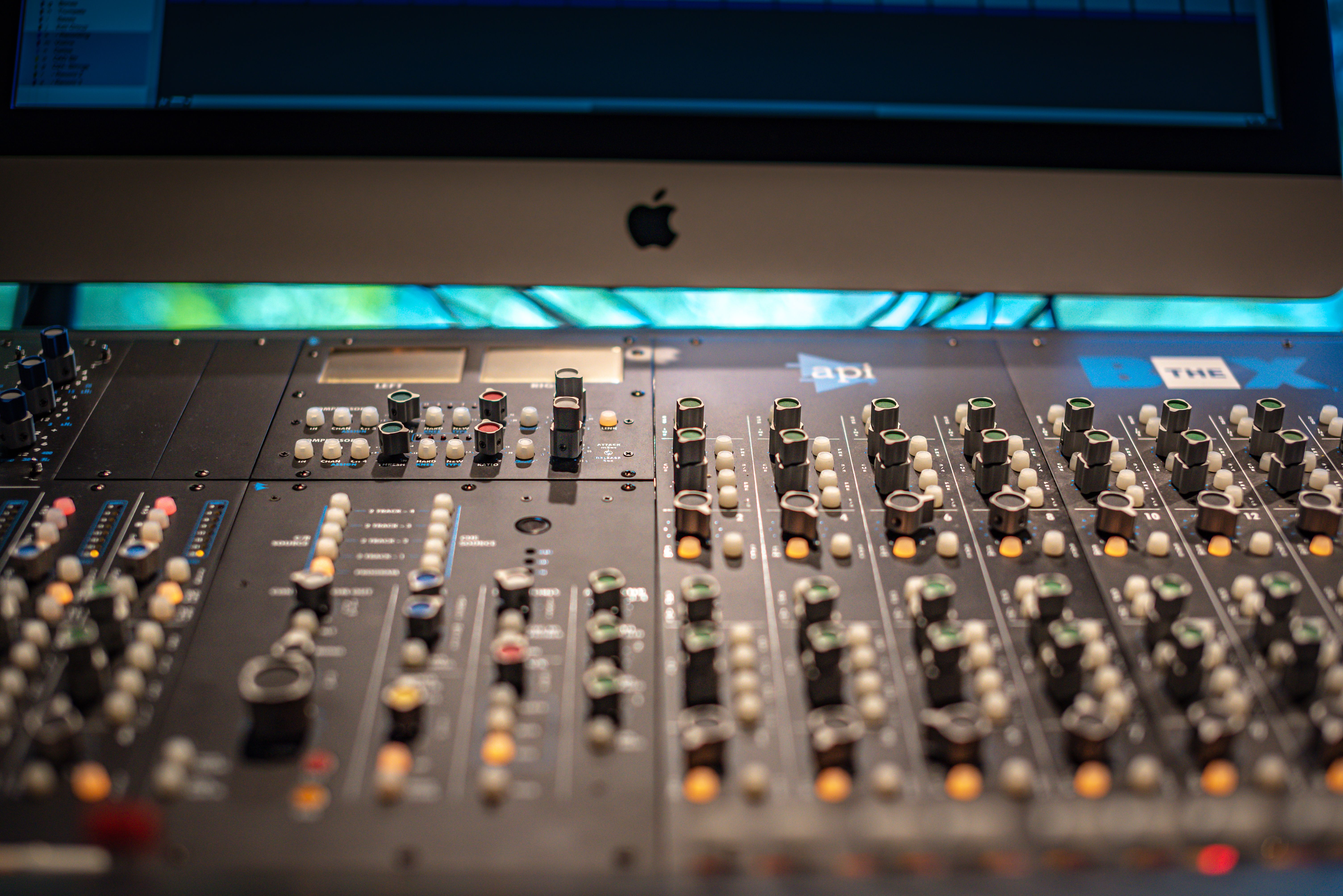 Professional Audio Mixing Console in Studio Setting · Free Stock Photo