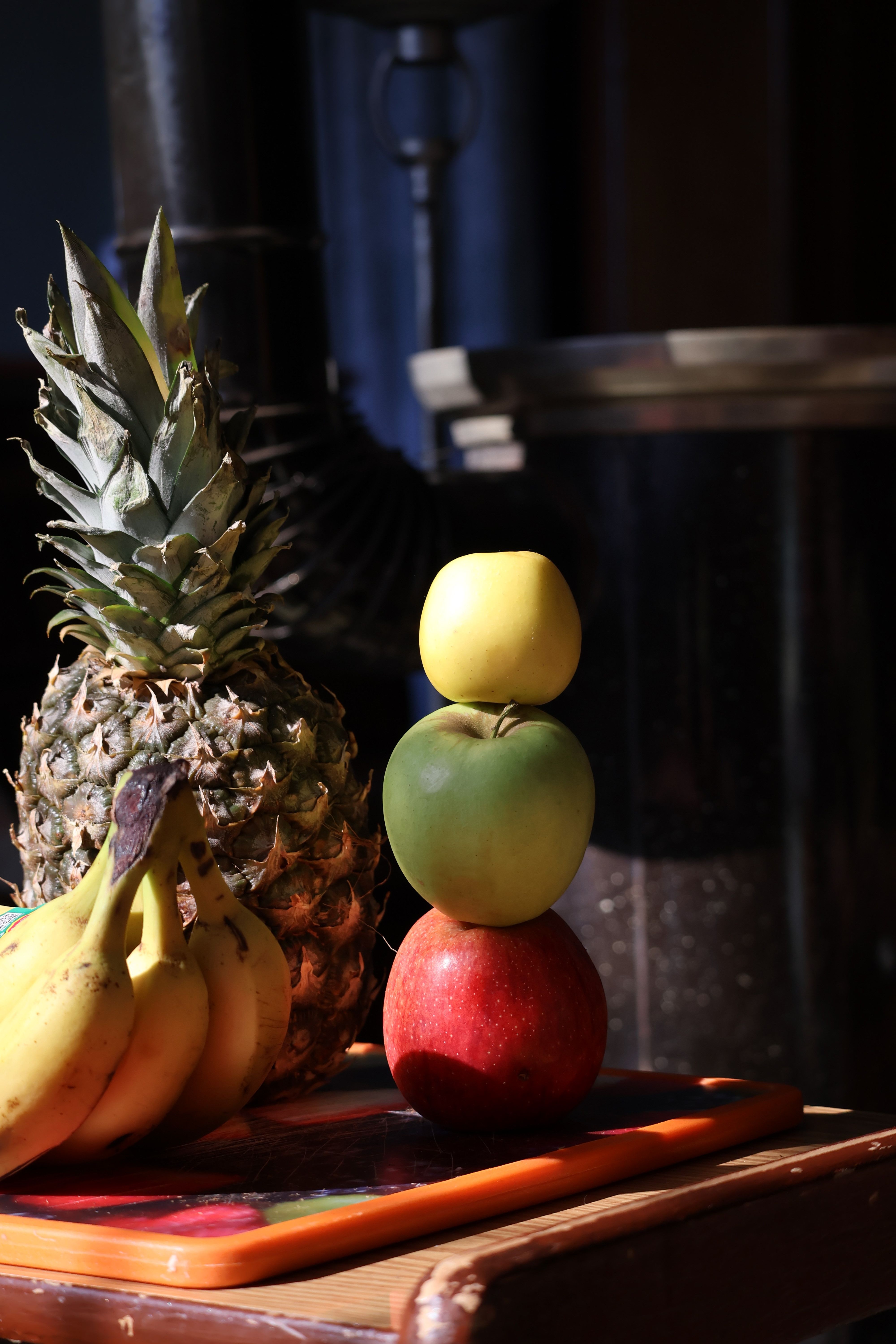 Colorful Fruit Arrangement in Warm Sunlight · Free Stock Photo
