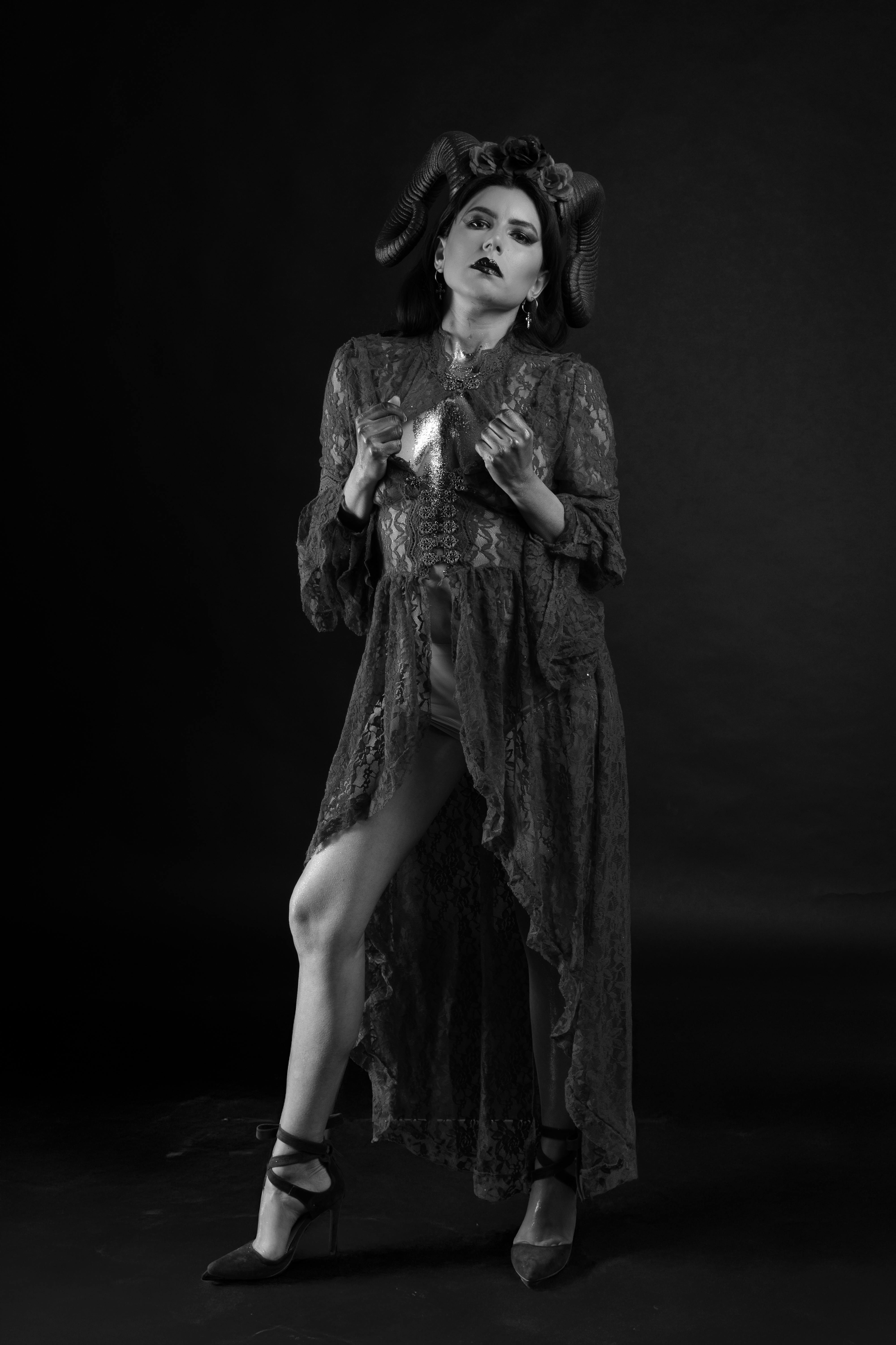 Gothic Fashion Portrait of Styled Woman · Free Stock Photo