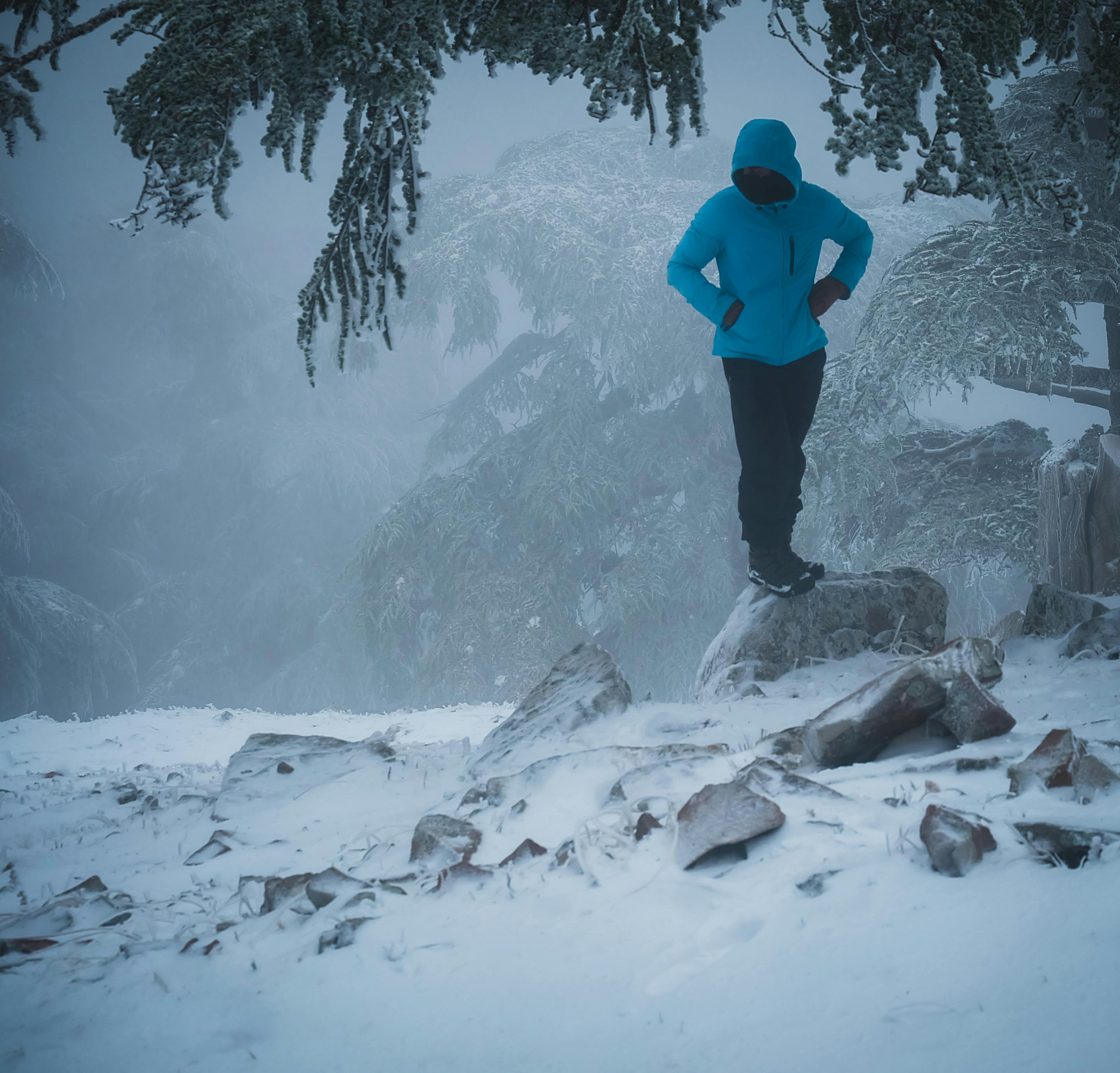 Winter Hike in Algerian Snowy Landscape · Free Stock Photo
