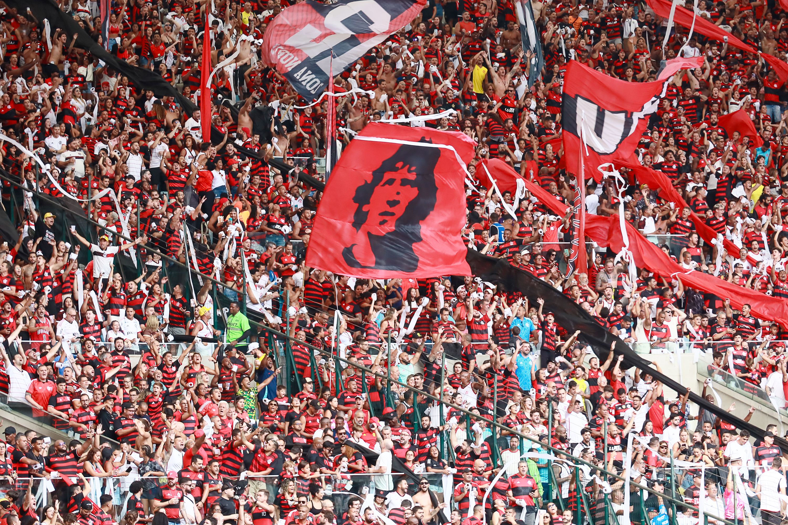 Vibrant Soccer Crowd at Maracanã Stadium · Free Stock Photo