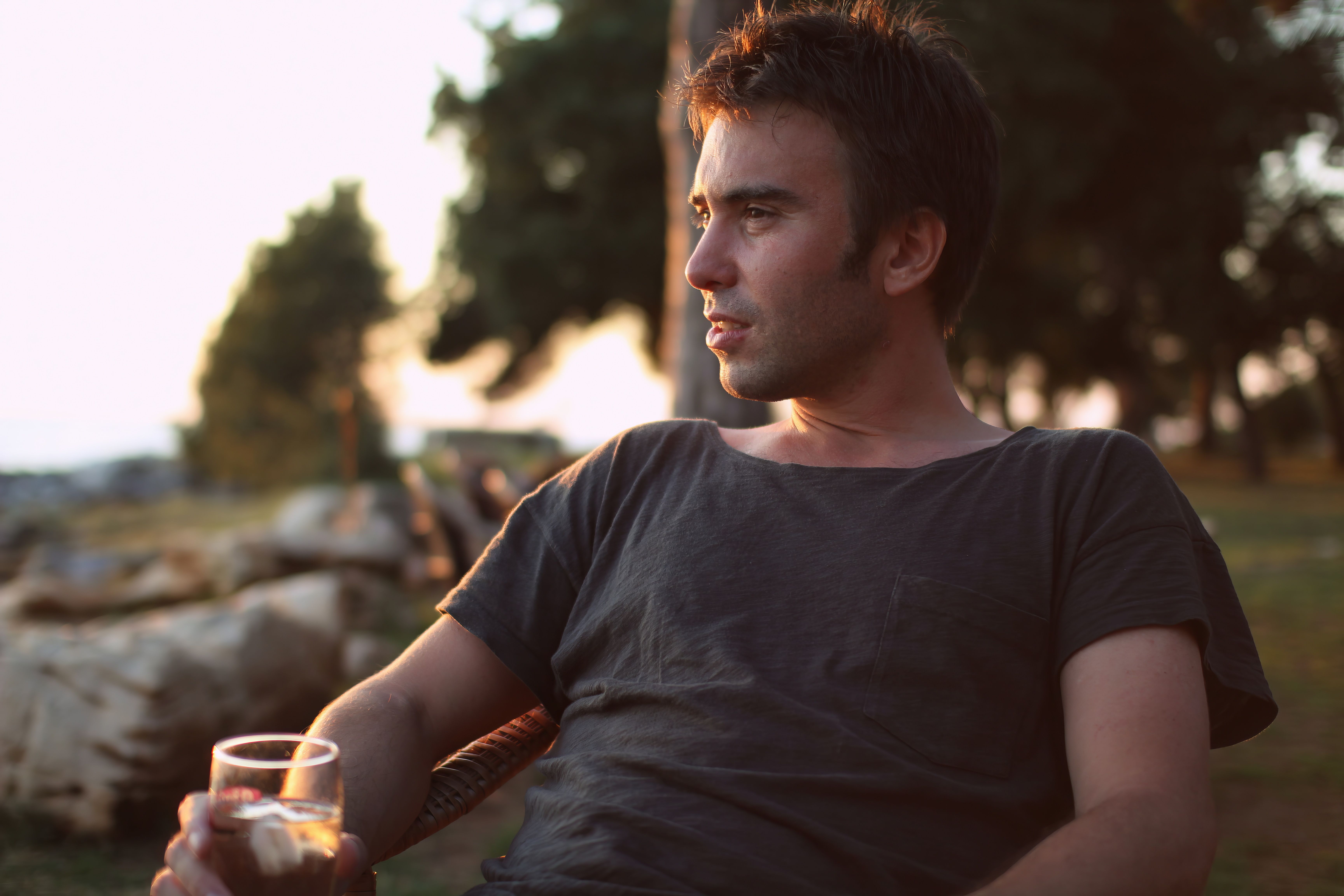 Relaxed Man Enjoying Evening in Croatian Countryside · Free Stock Photo