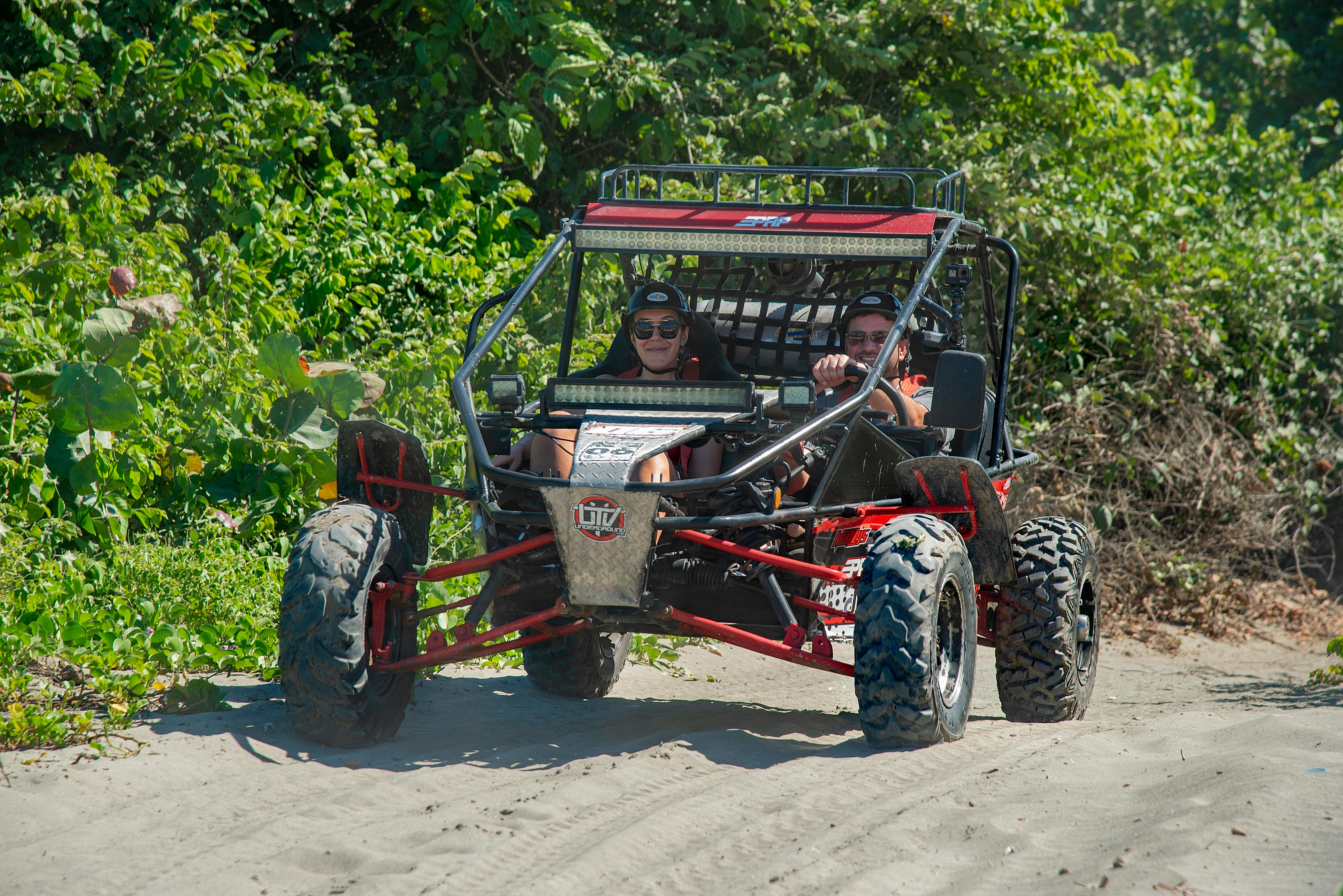 Off-road adventure with a dune buggy on sandy trail · Free Stock Photo