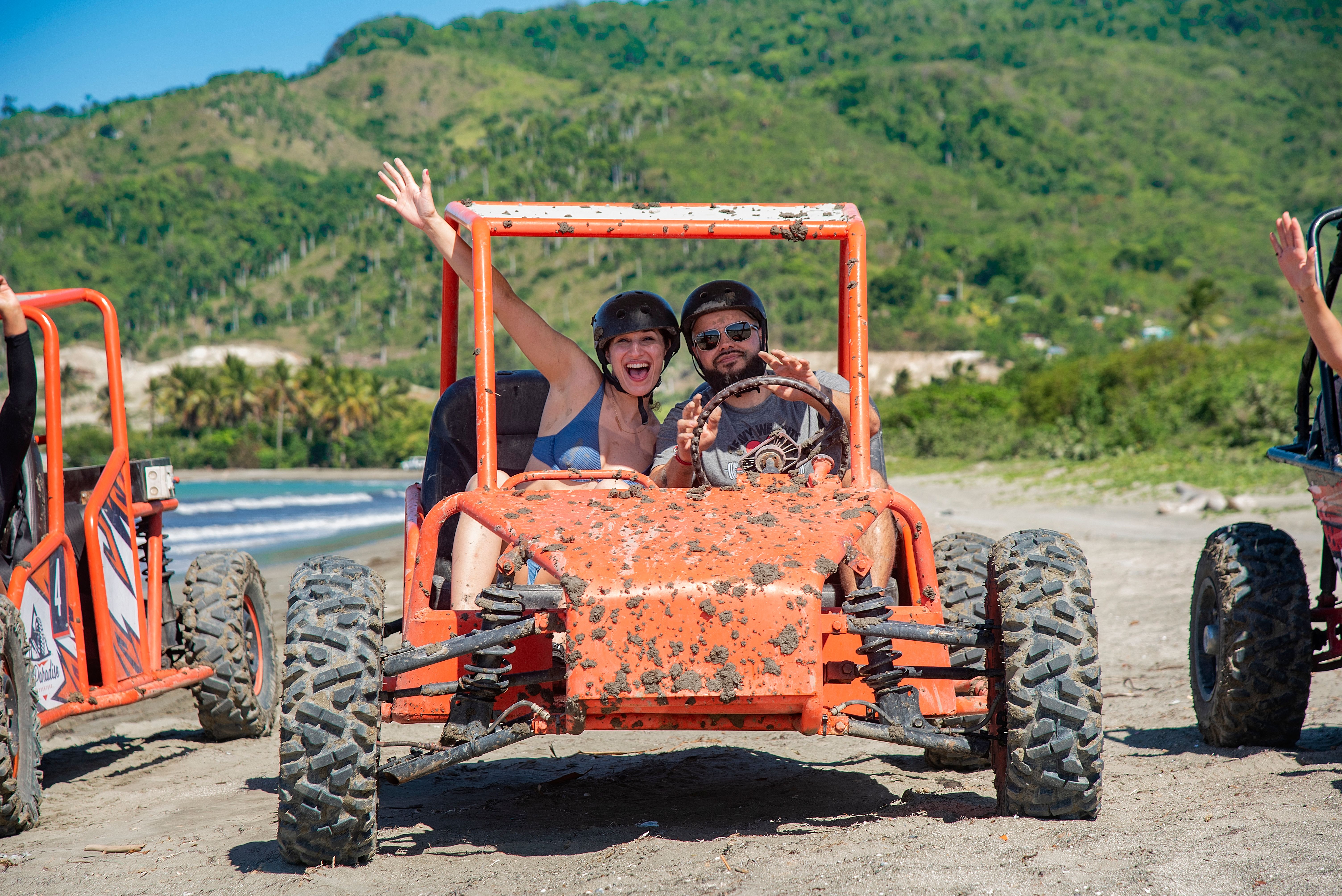 Exciting Beach Buggy Adventure in Tropical Paradise · Free Stock Photo