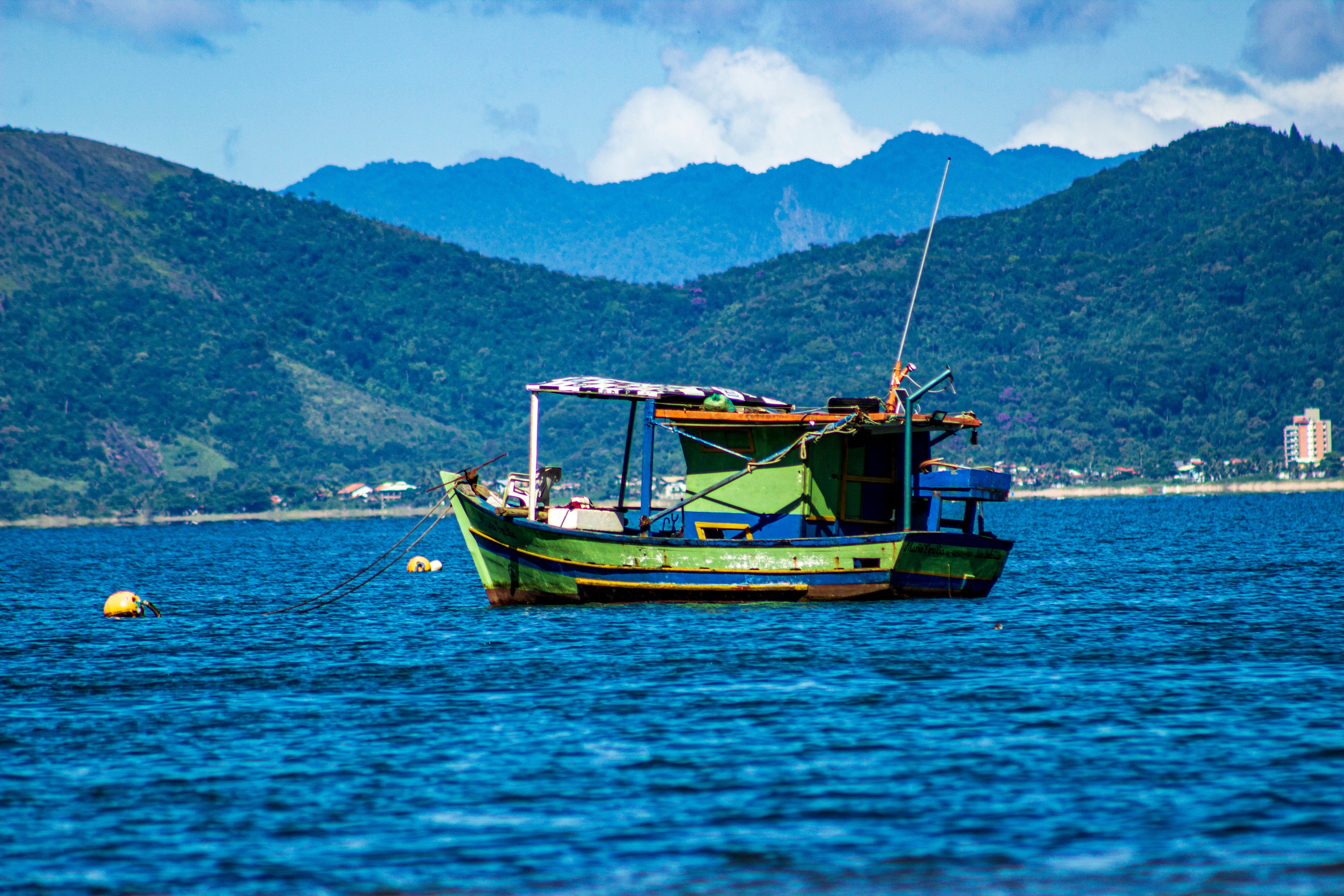 Scenic Boat at Sea in São Paulo, Brazil · Free Stock Photo
