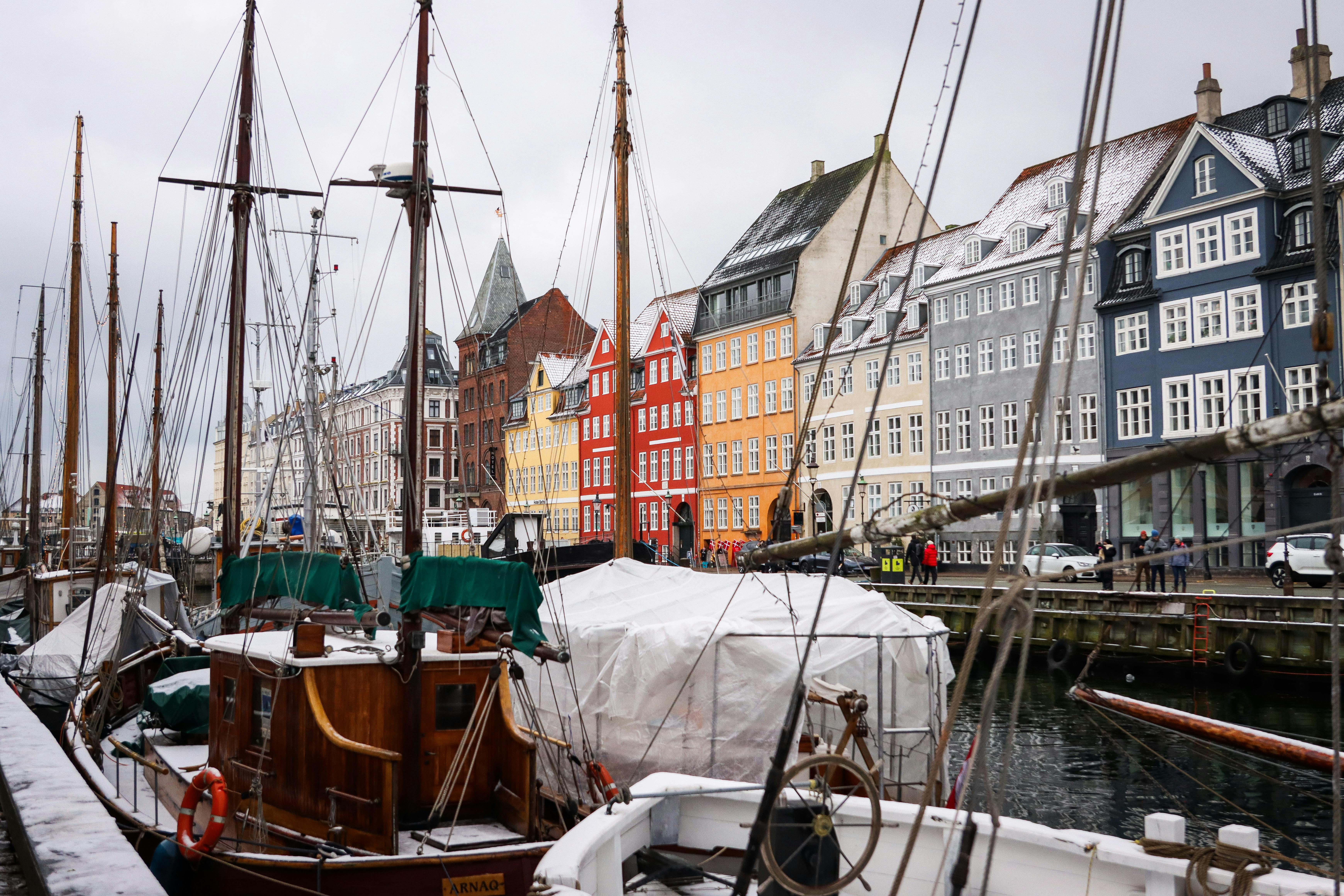 Colorful Nyhavn Harbor in Copenhagen, Denmark · Free Stock Photo