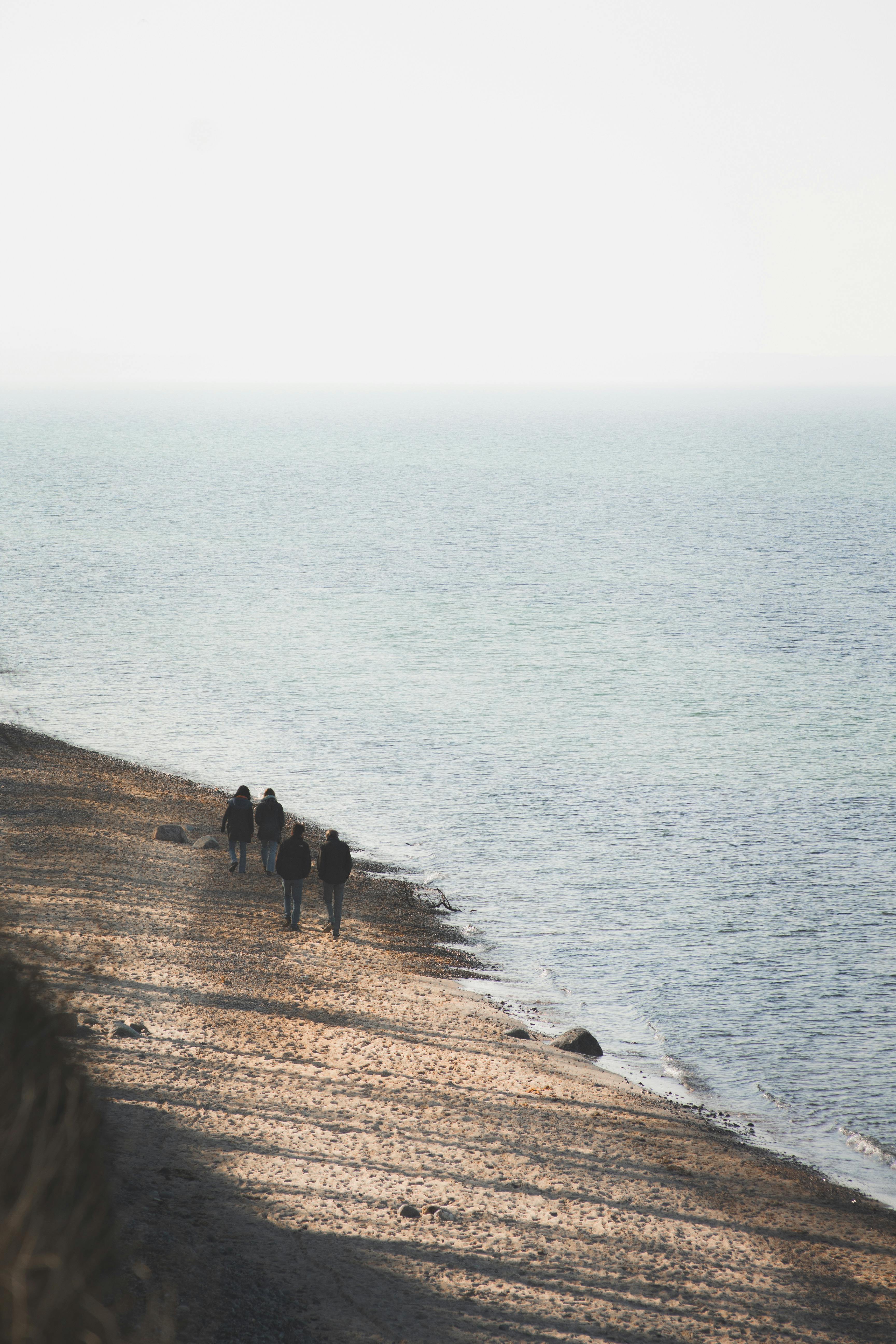 Tranquil Walk Along Nienhagen Beach · Free Stock Photo
