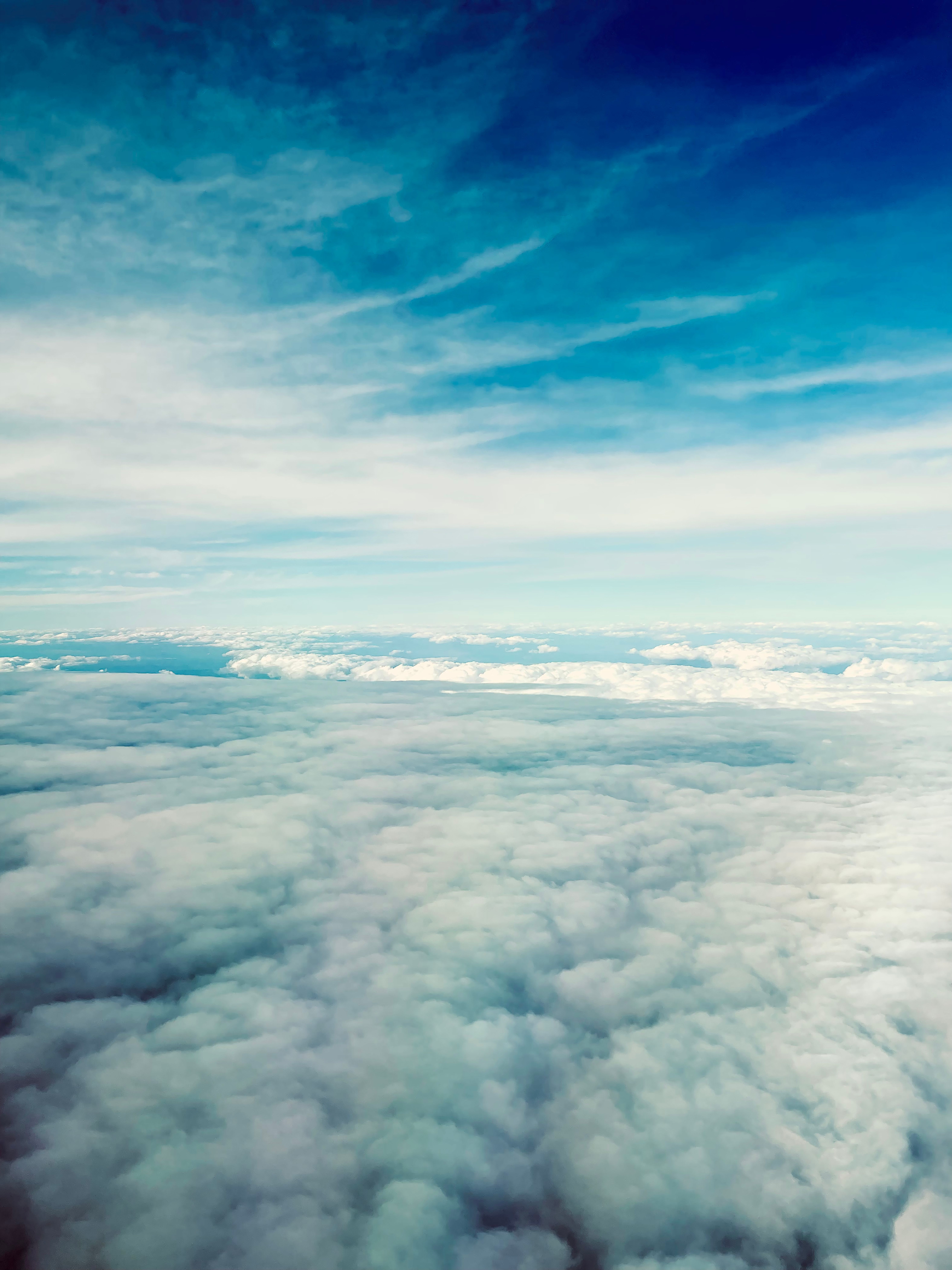 Stunning Aerial View of Cloudy Sky · Free Stock Photo