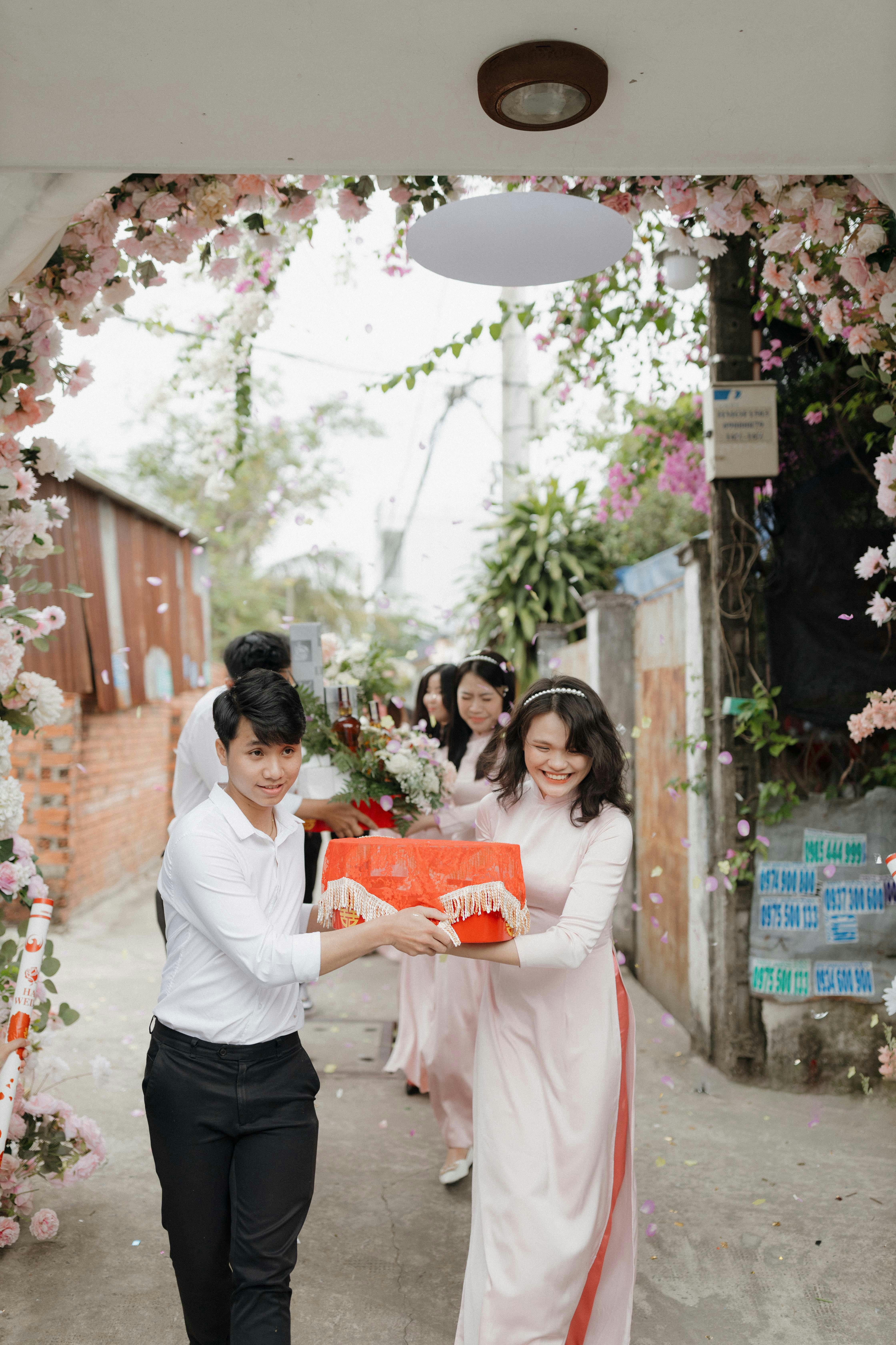 Traditional Wedding Ceremony with Gift Exchange · Free Stock Photo