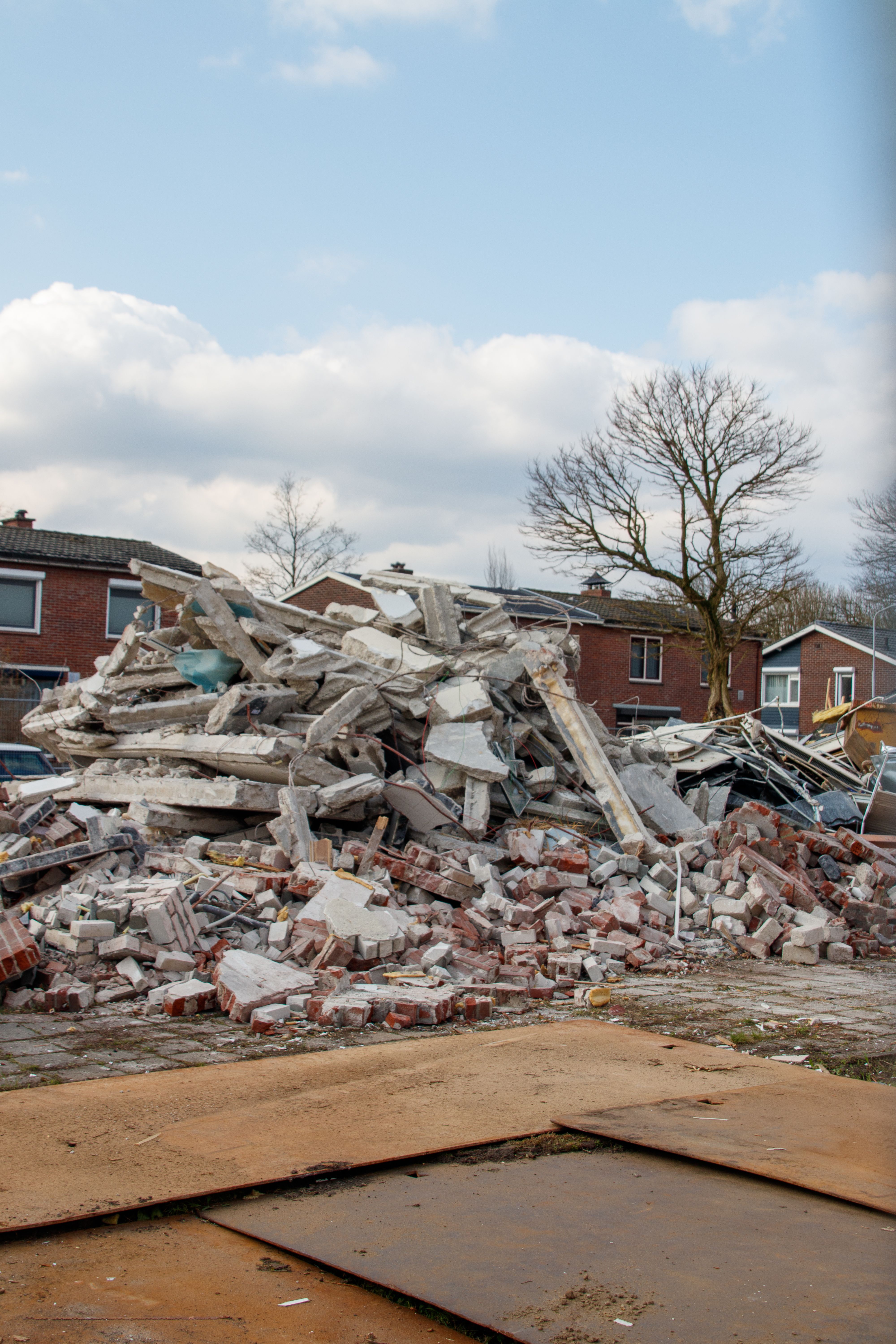 Urban rubble from building demolition site · Free Stock Photo