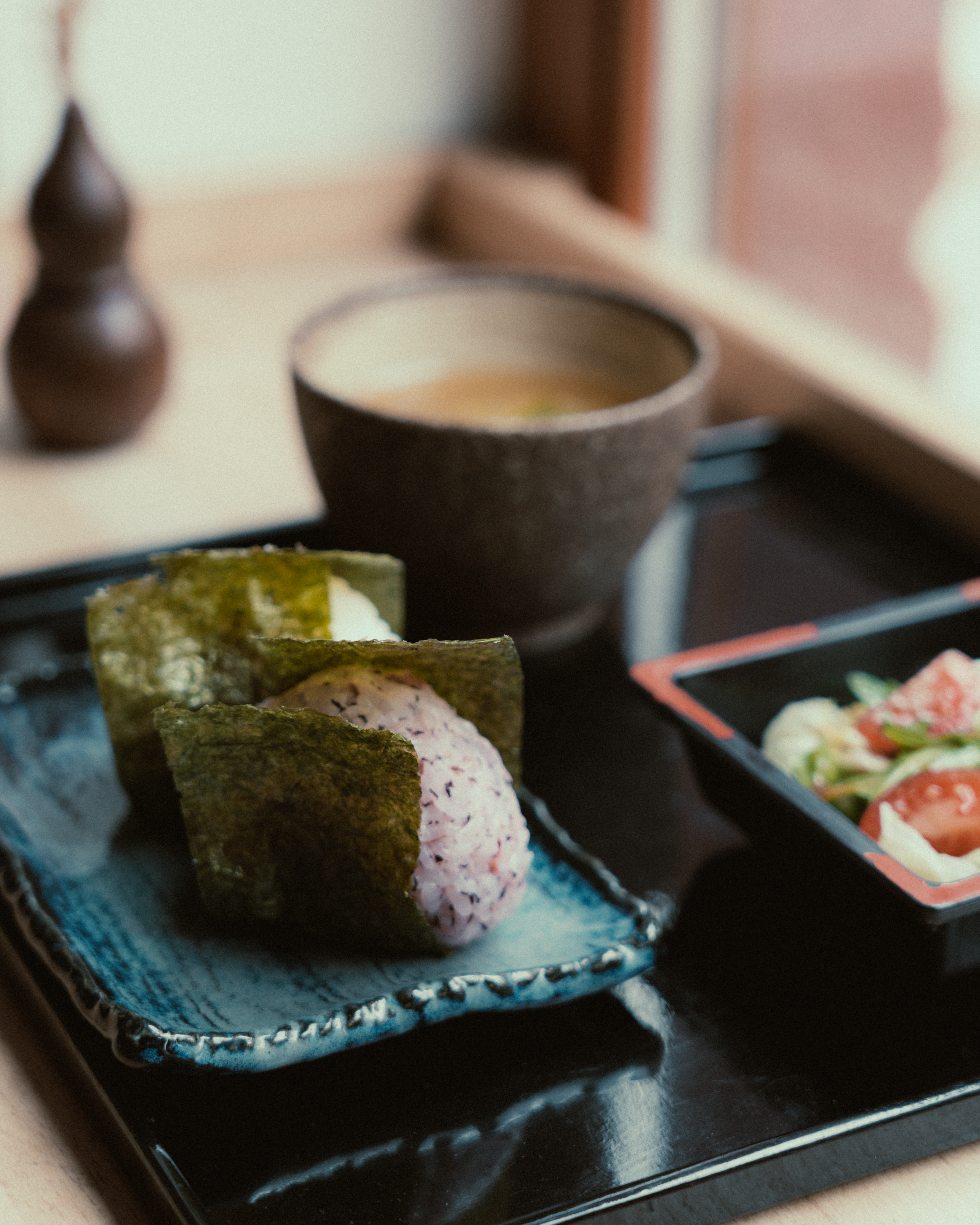 Traditional Japanese Breakfast with Onigiri · Free Stock Photo