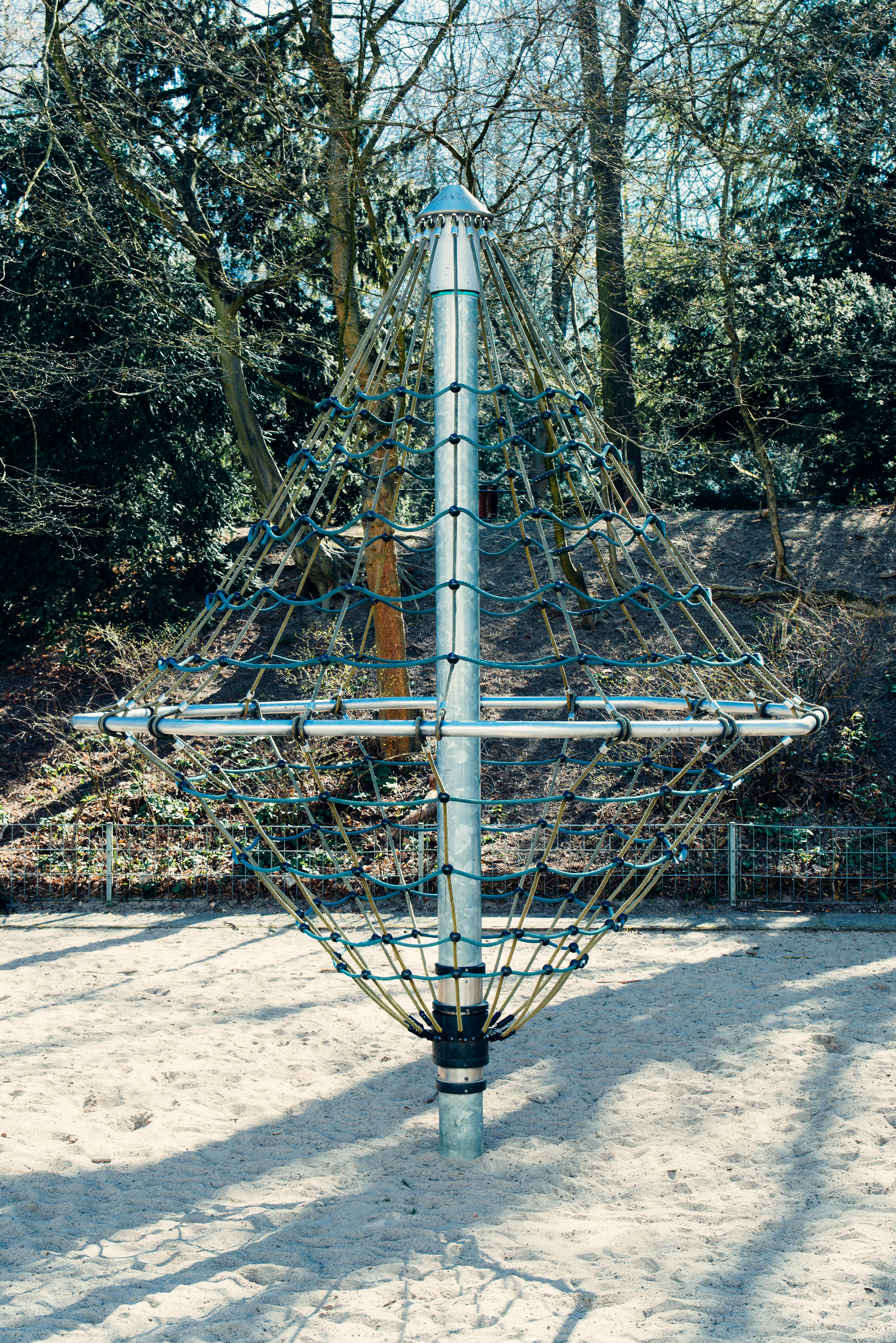 Outdoor Playground Climbing Structure in Park · Free Stock Photo