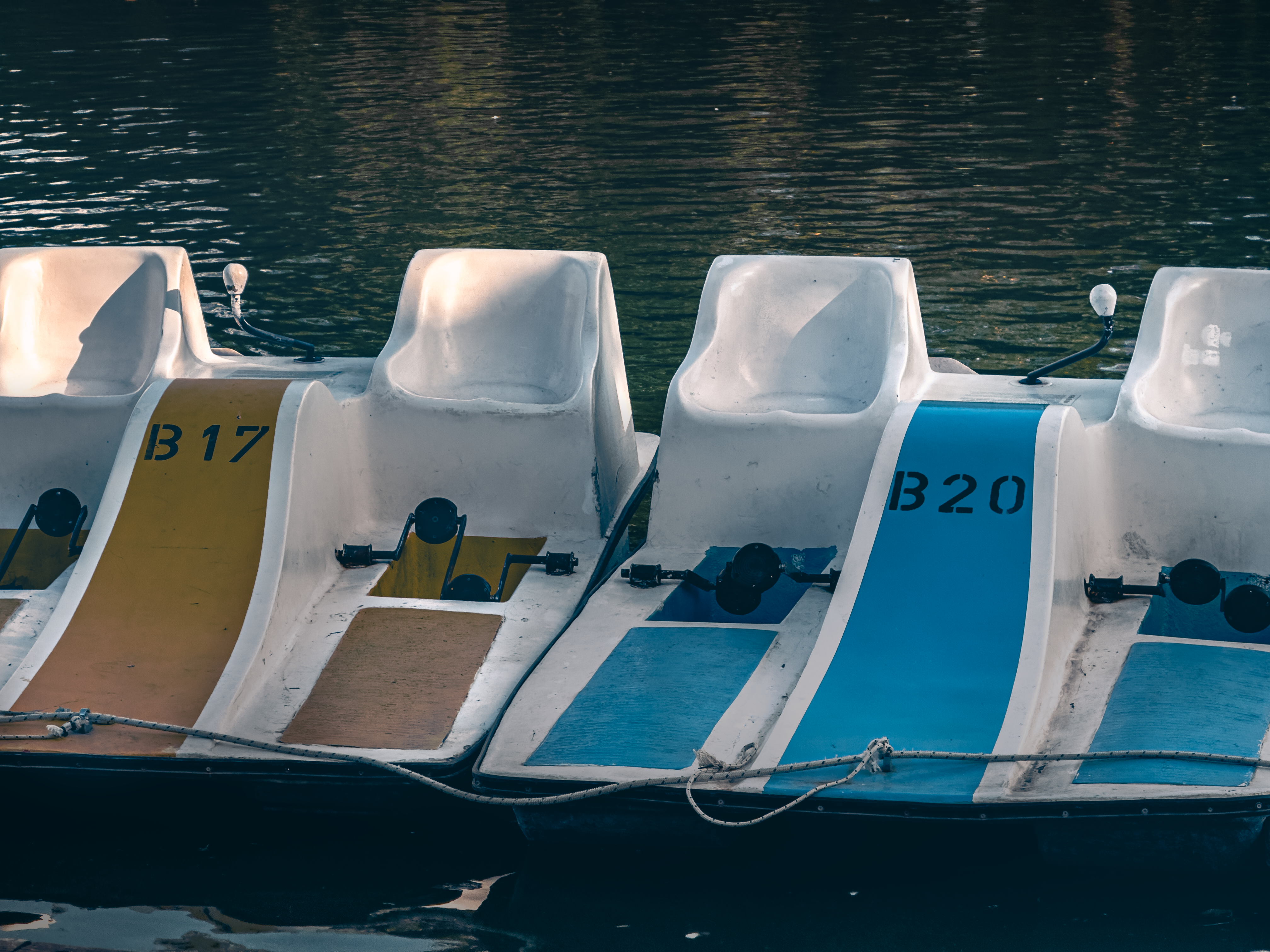 Colorful Paddle Boats Docked in Buenos Aires · Free Stock Photo