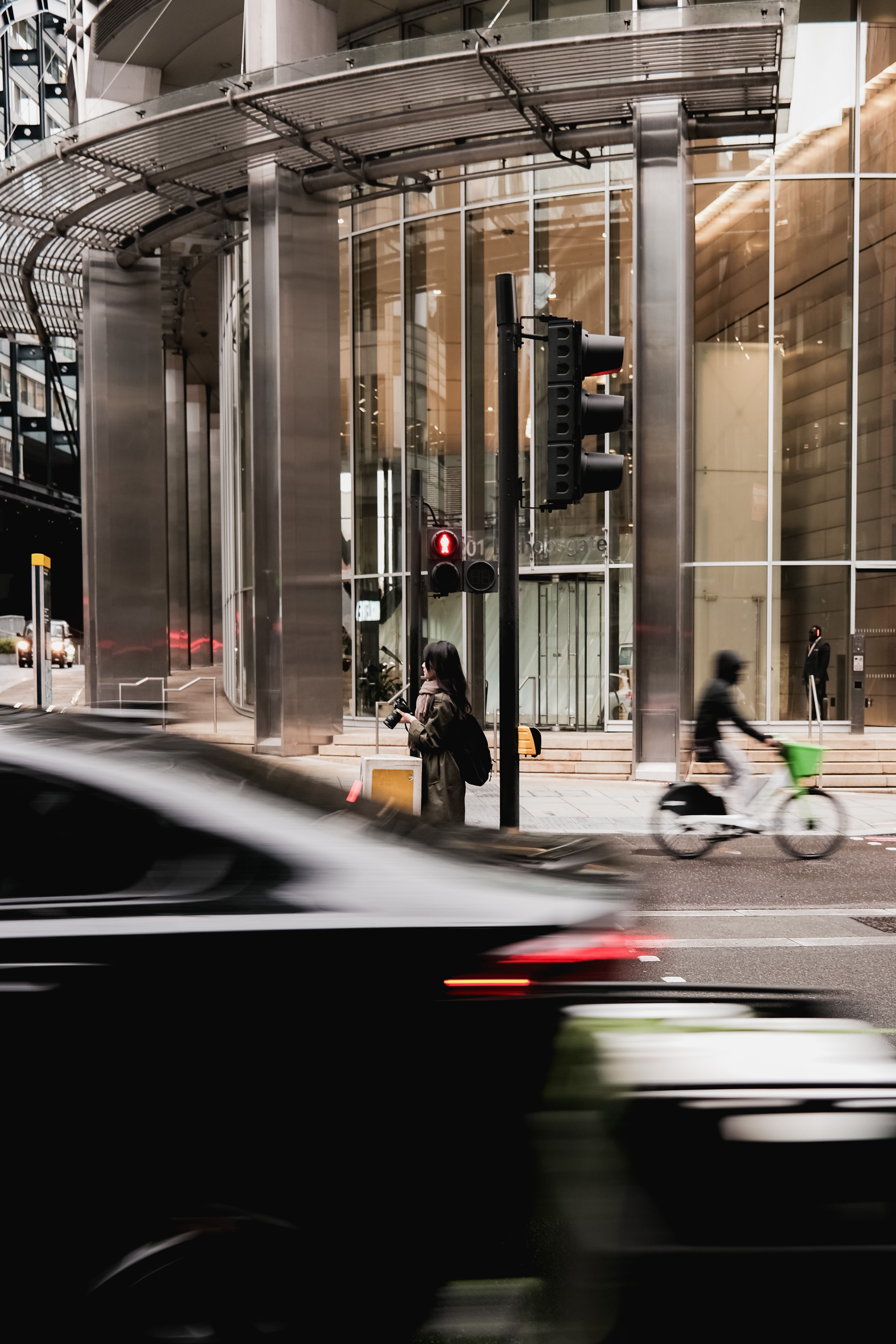 Dynamic Urban Street Scene with Motion Blur · Free Stock Photo