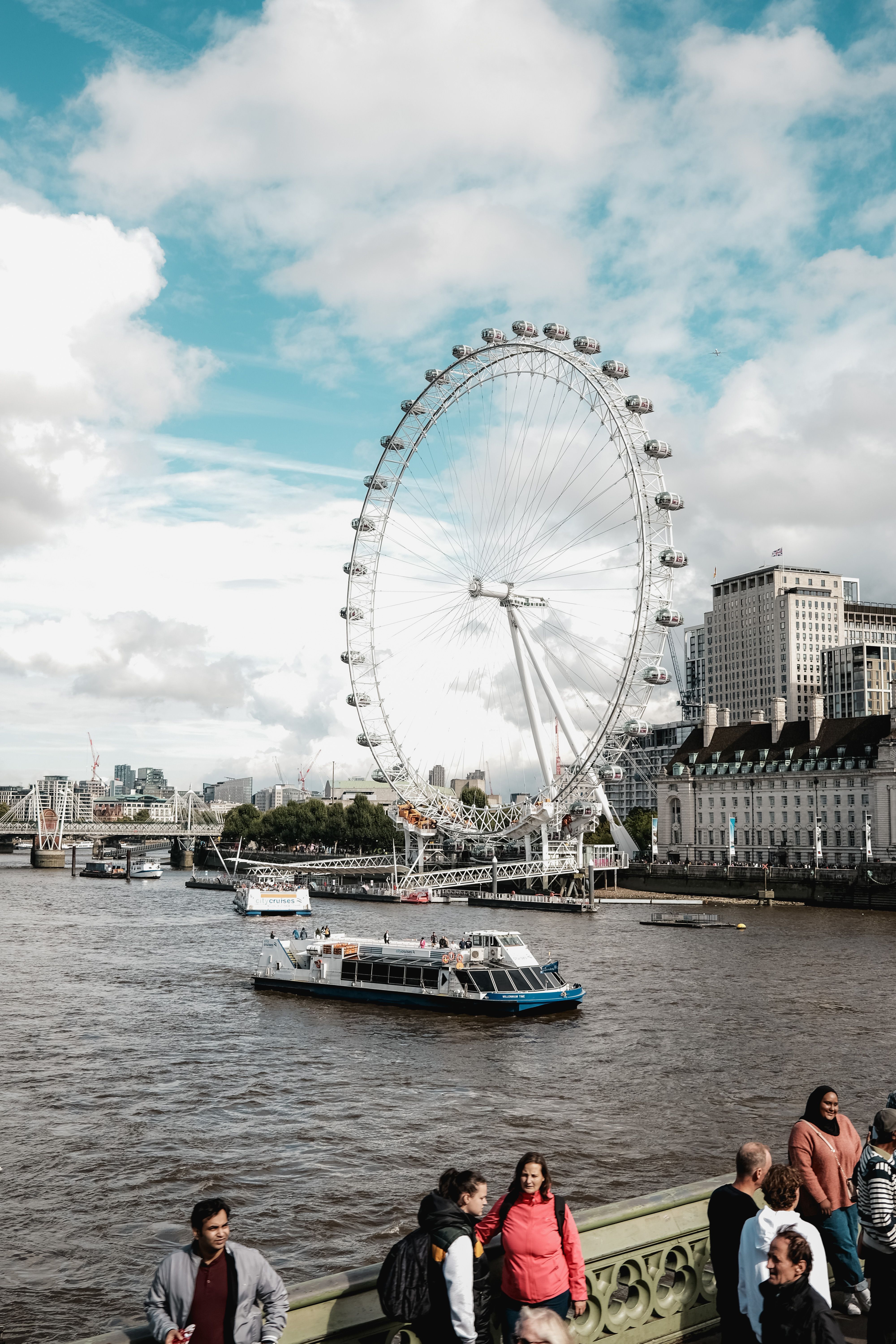 Scenic View of London Eye and River Thames · Free Stock Photo