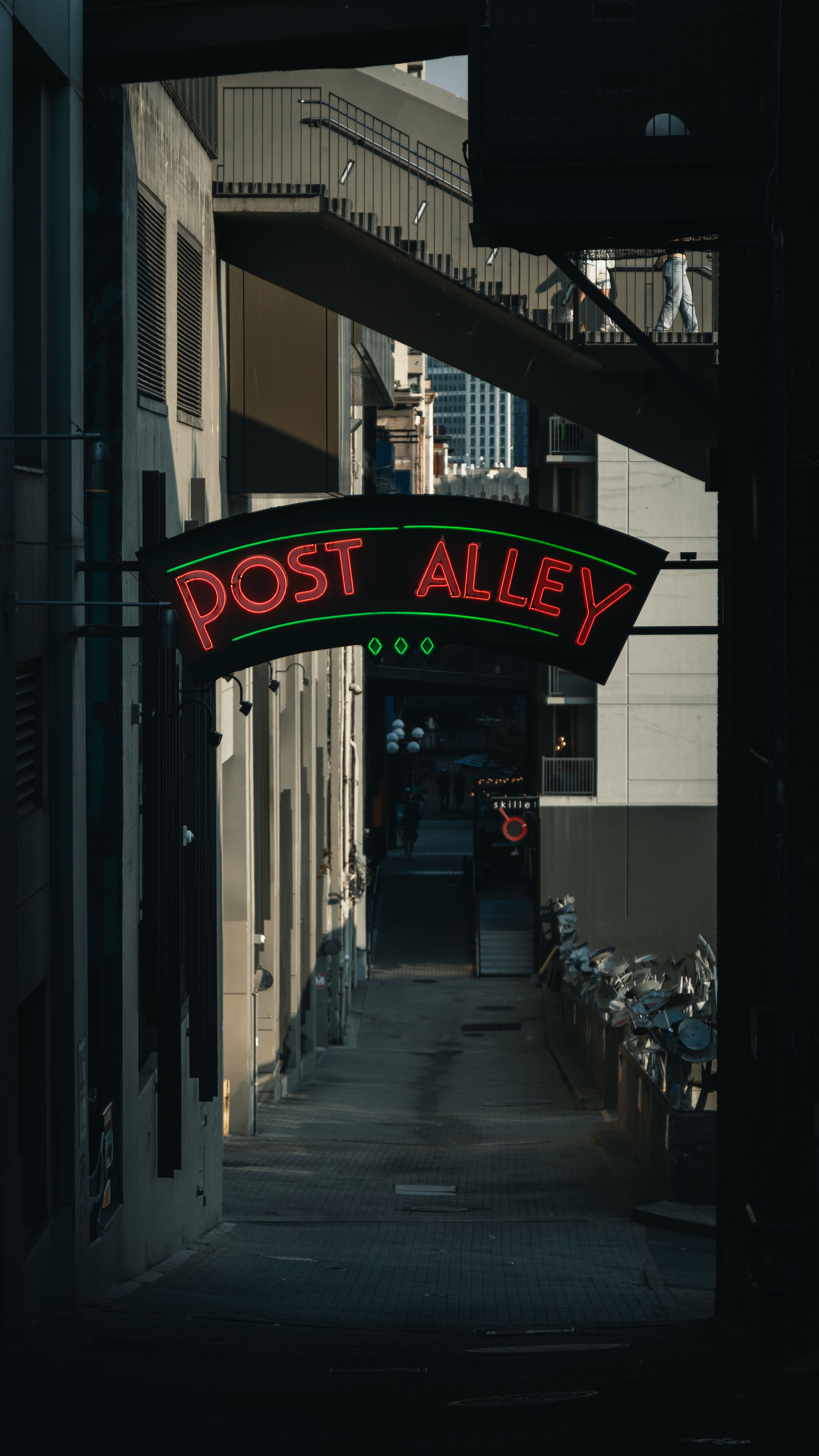 El Icónico Post Alley En El Centro De Seattle · Foto de stock gratuita