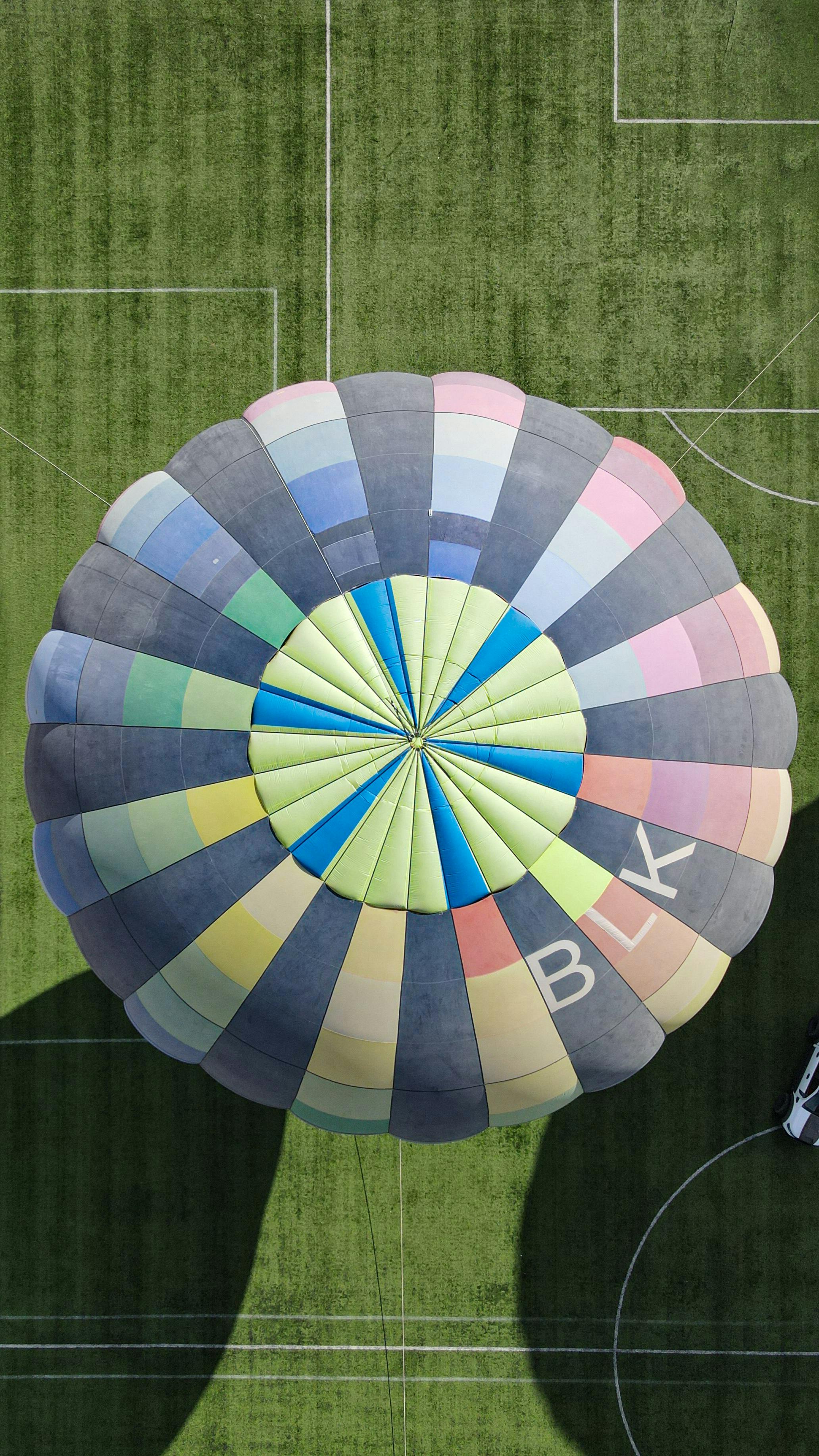 Colorful Hot Air Balloon Overhead in Burdur · Free Stock Photo