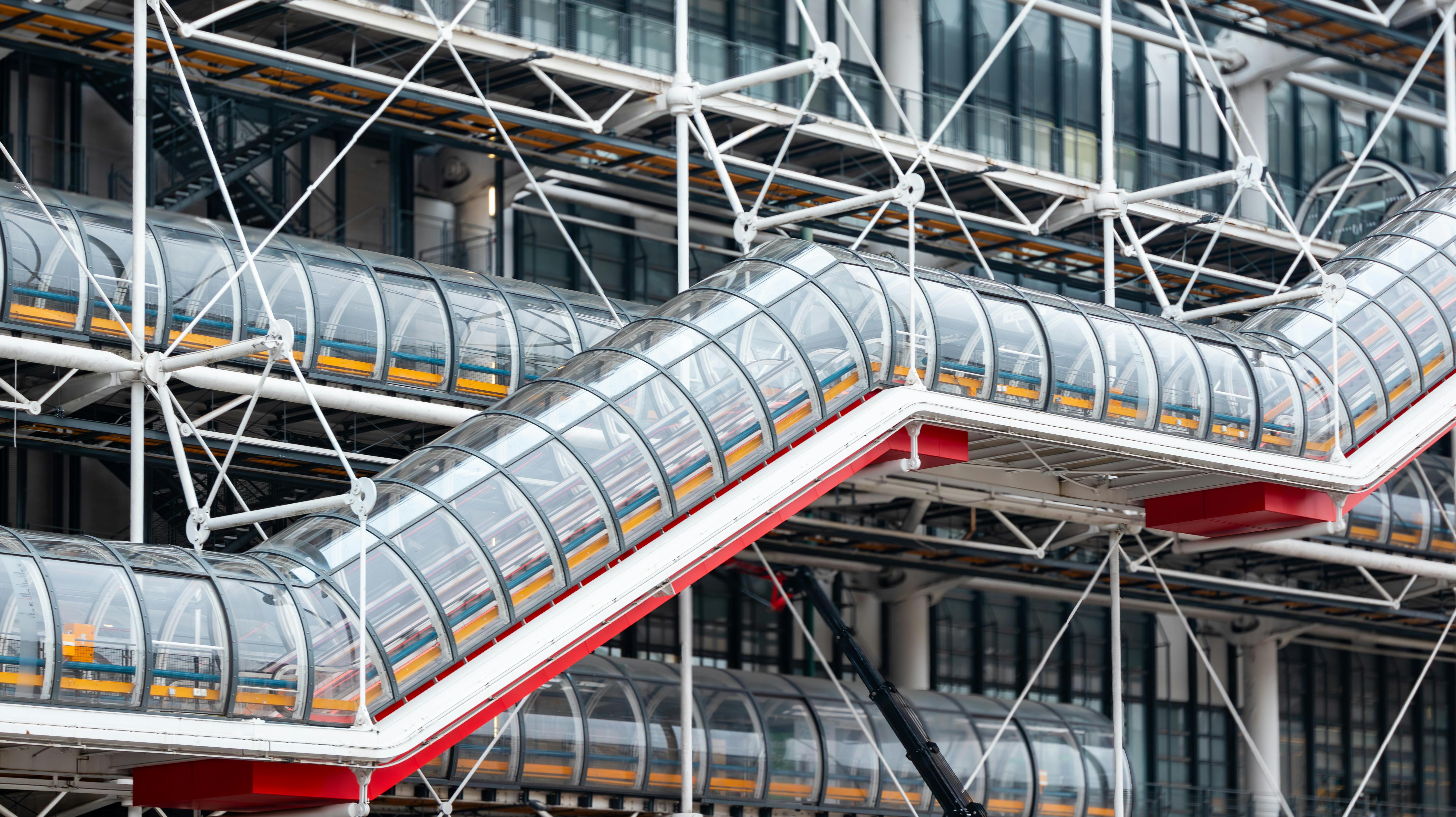 Pompidou Center Exterior Architecture Close-Up · Free Stock Photo