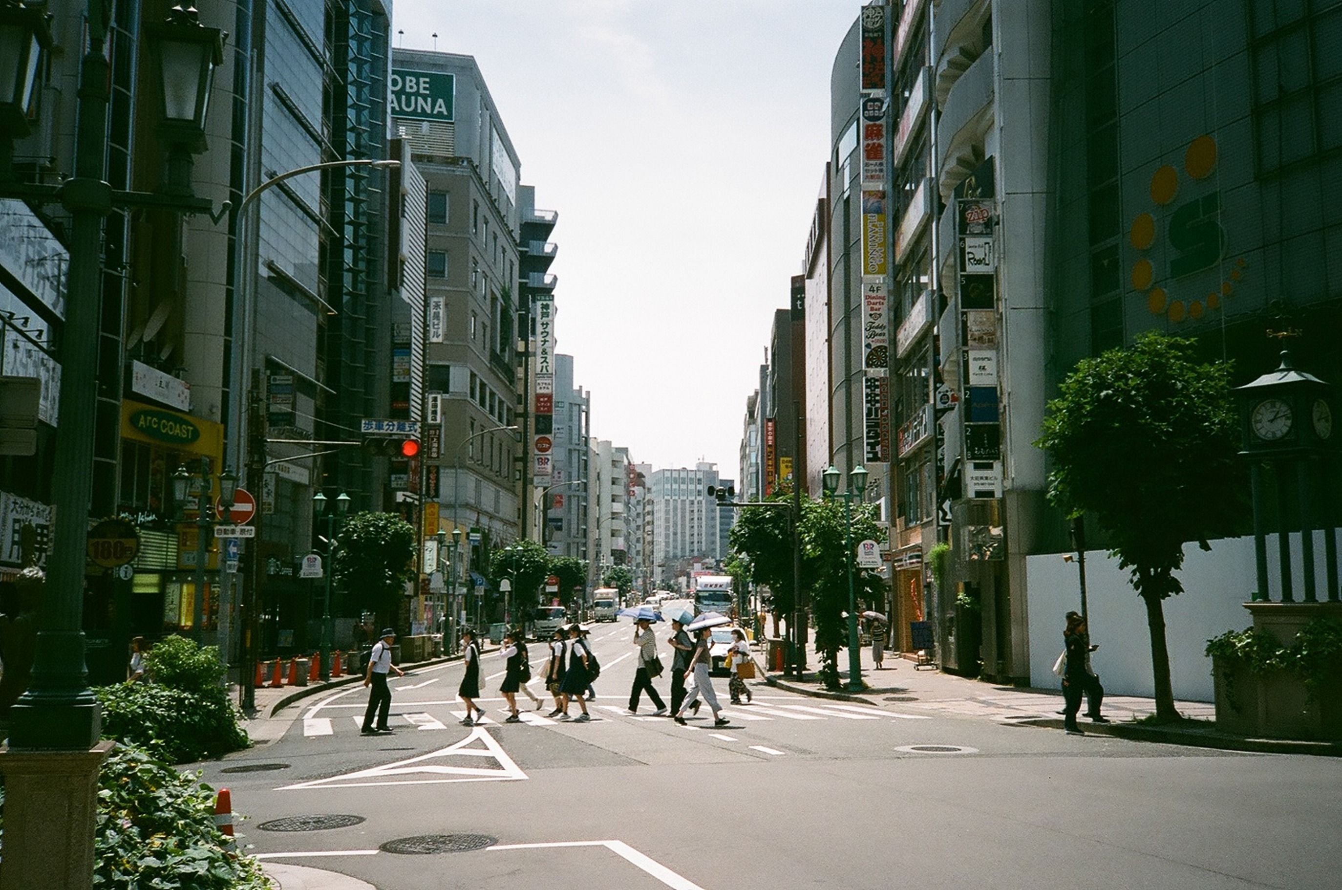 Street Scene in Busy Urban Area with Pedestrians · Free Stock Photo