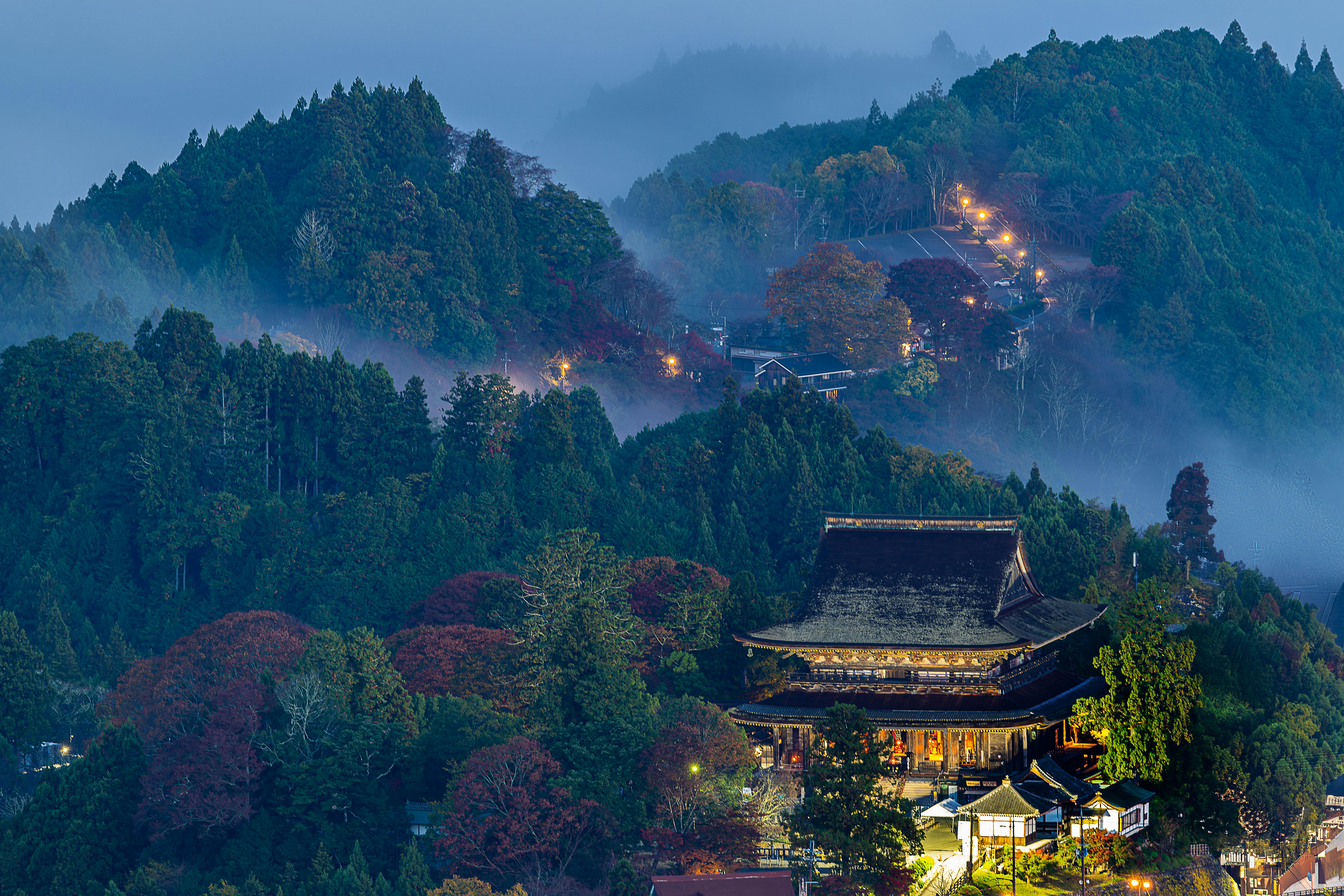 Scenic View of Japanese Temple in Mountainous Landscape · Free Stock Photo