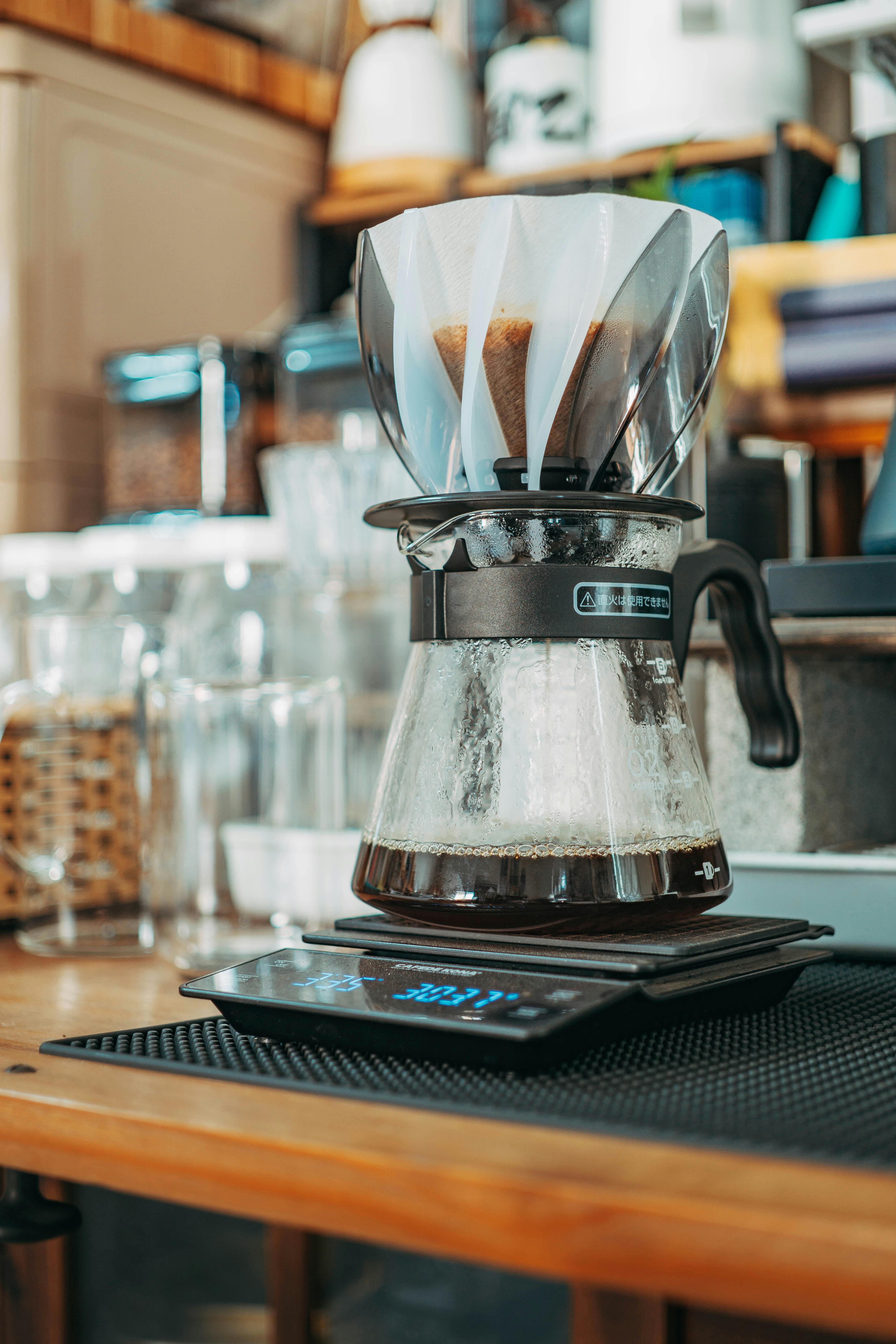Modern Coffee Brewing with Drip Method Setup · Free Stock Photo