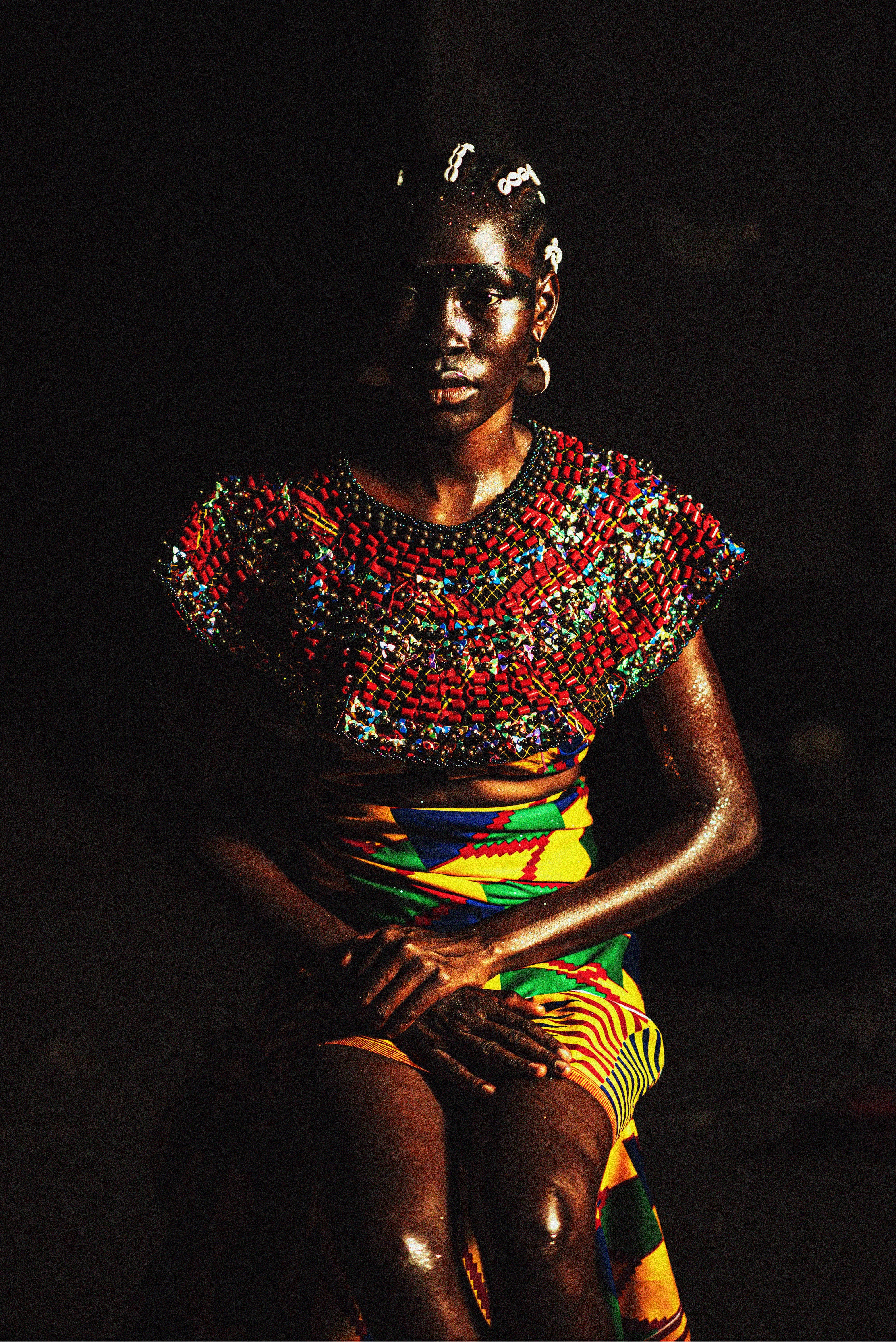 Portrait of Woman in Traditional African Attire · Free Stock Photo
